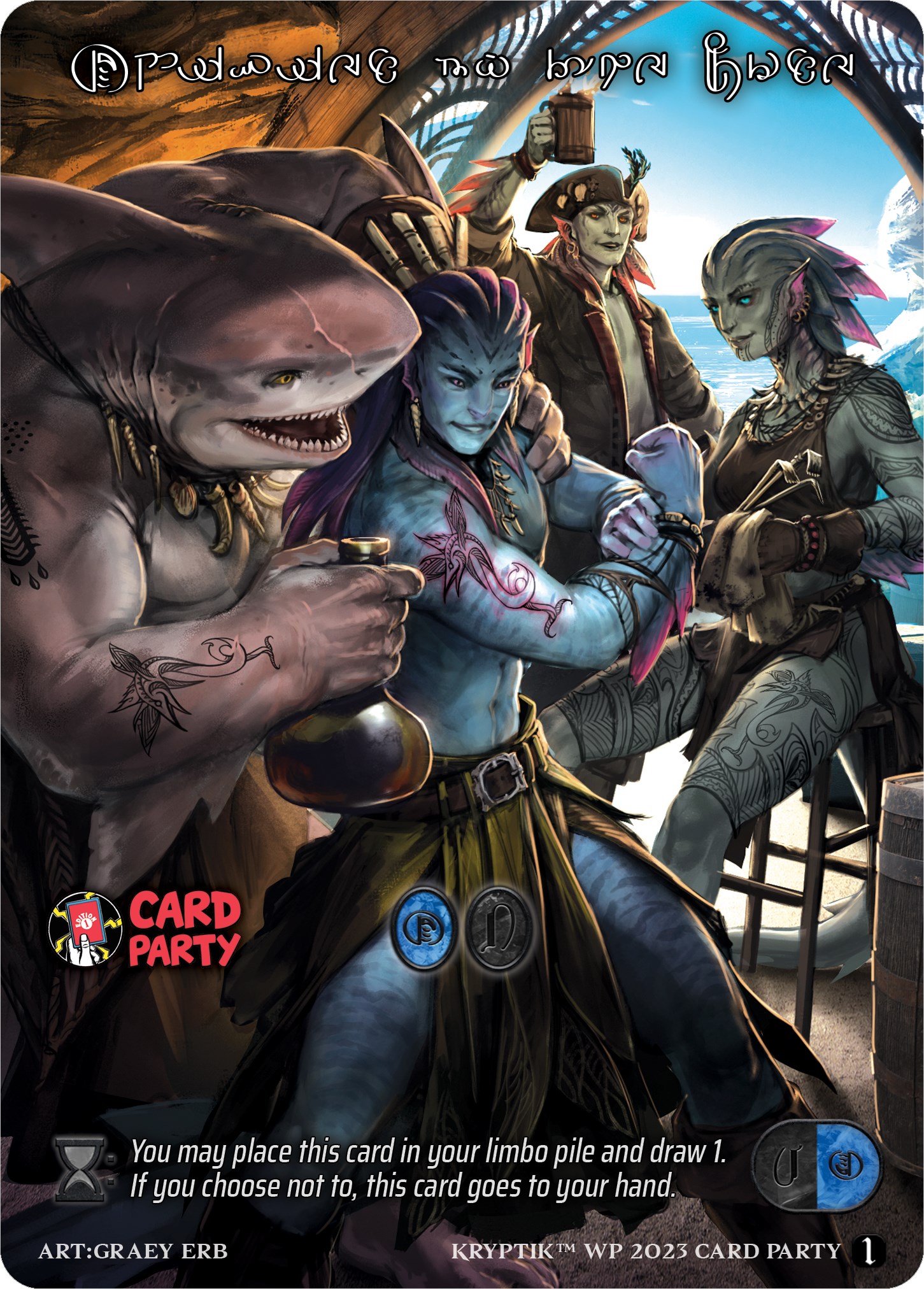 Card Party Unified by the Code (Glass Foil) - Kryptik Promos - Kryptik TCG