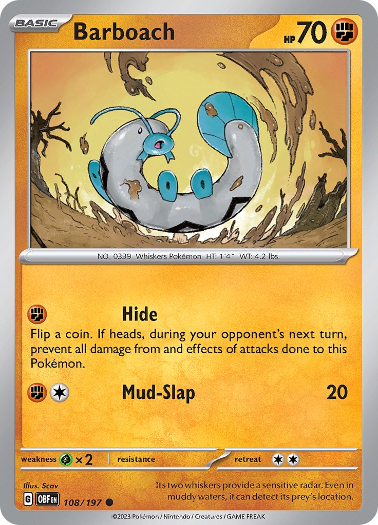 Card Pokemon Barboaoch