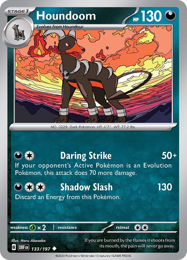 Houndoom - SV03: Obsidian Flames - Pokemon