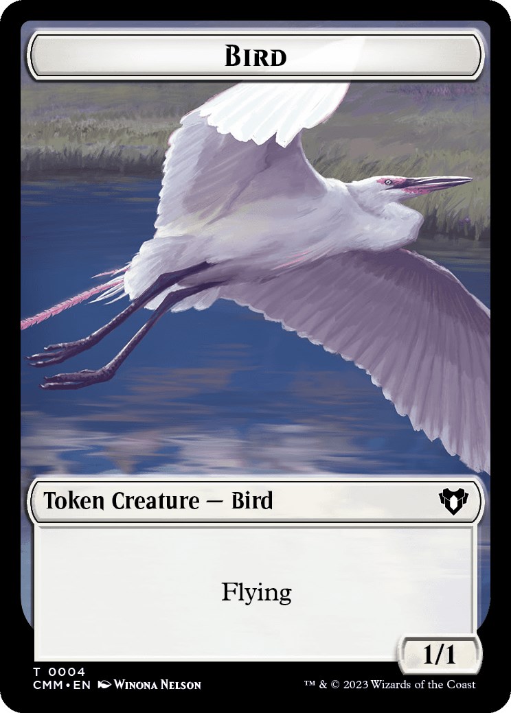 Bird // Thrull Double-Sided Token - Commander Masters - Magic: The ...