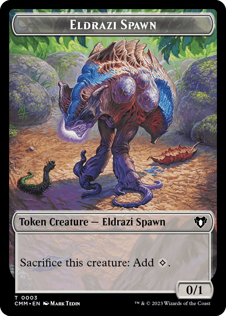 Eldrazi Spawn // Emblem - Ob Nixilis of the Black Oath Double-Sided ...