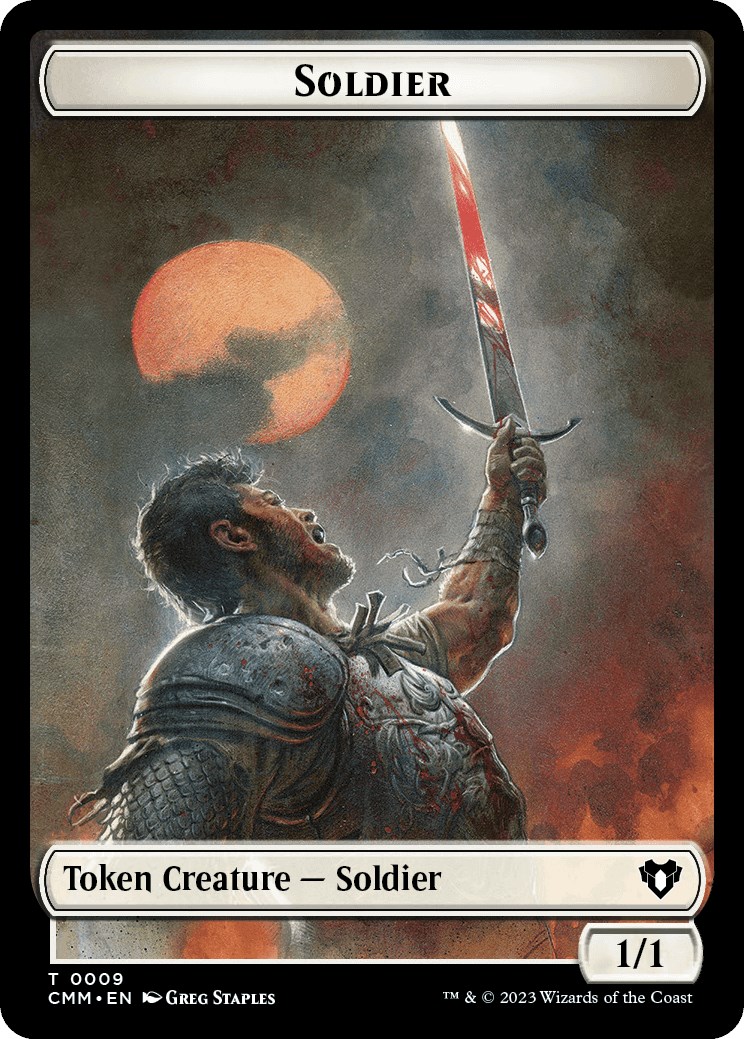 Soldier // Zombie (0013) Double-Sided Token - Commander Masters - Magic ...