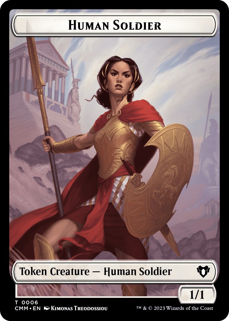 Human Soldier // Emblem - Teferi, Temporal Archmage Double-Sided Token ...