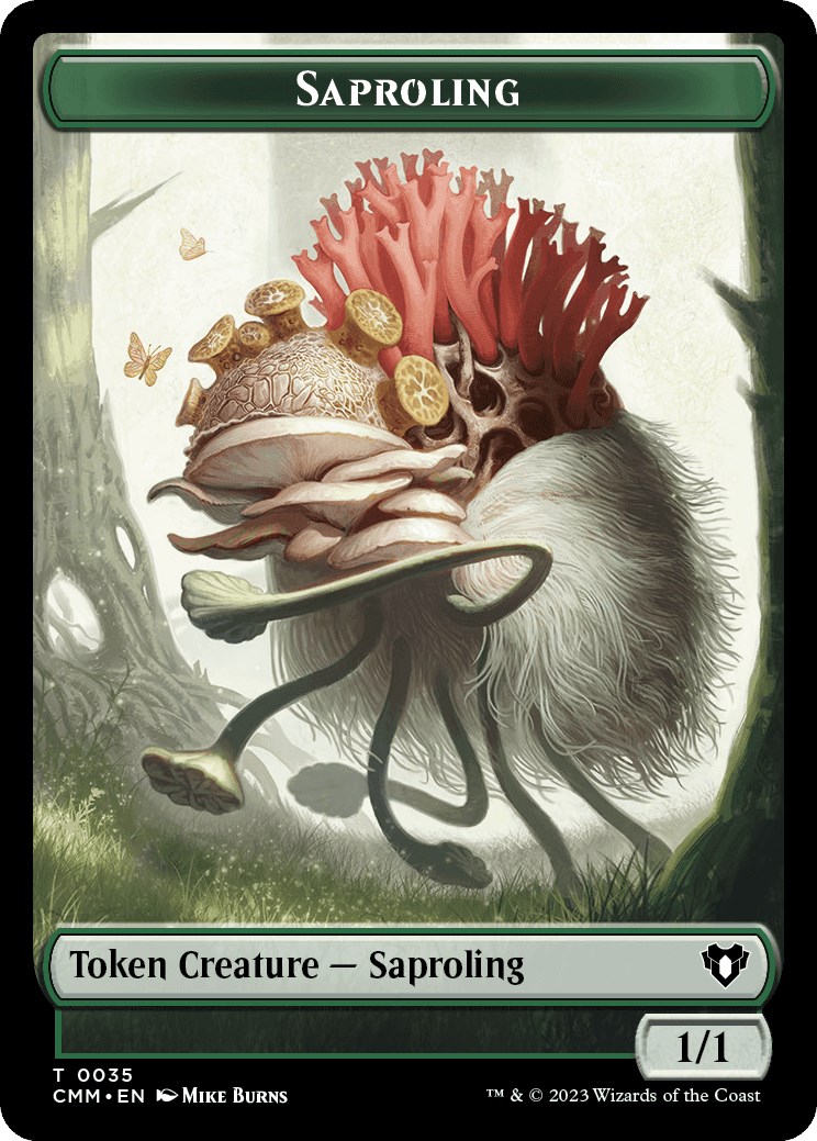 Saproling // Phyrexian Germ Double-Sided Token - Commander Masters ...