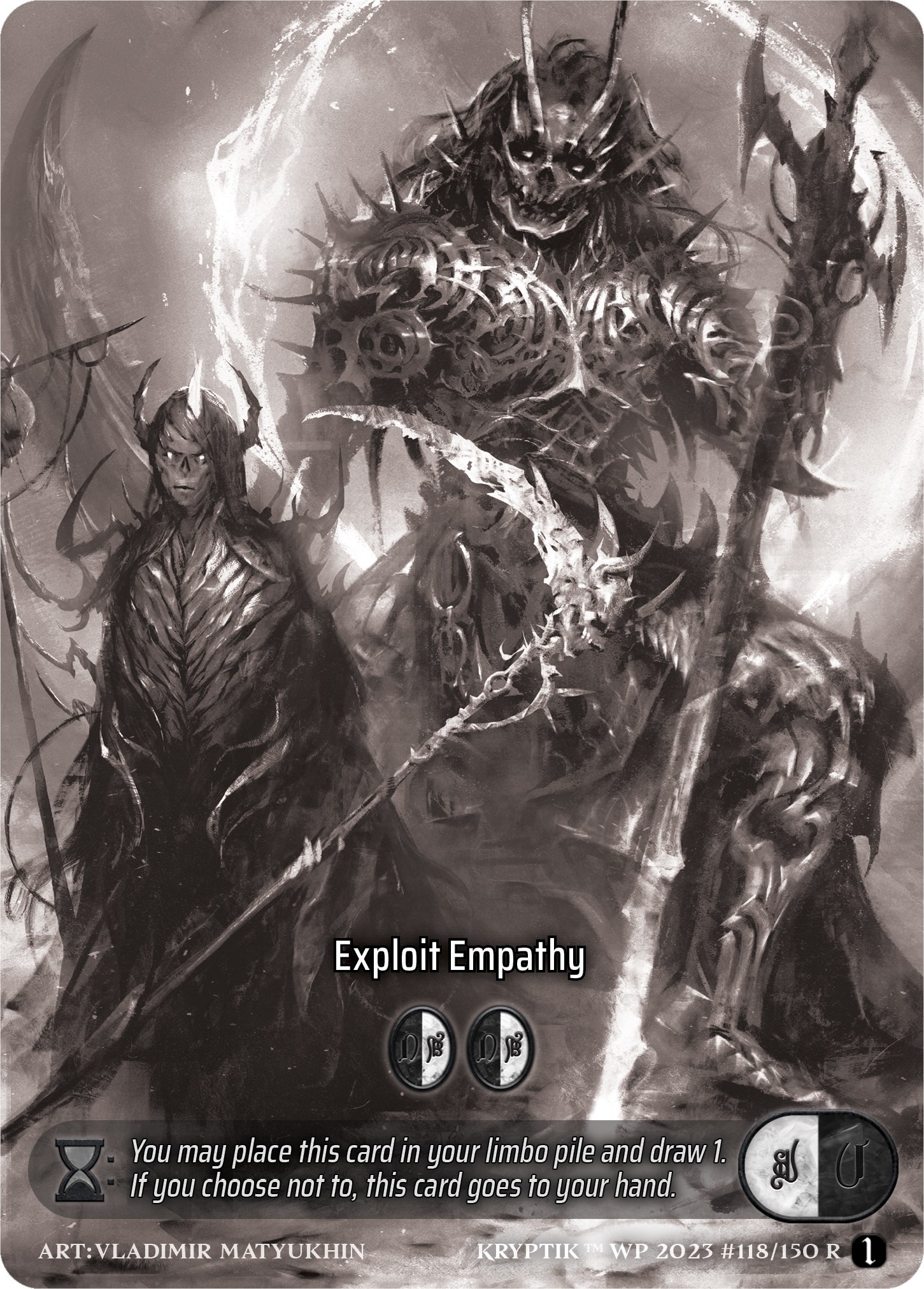 Exploit Empathy (Box Topper) - Wicked Prophecy [Wave 1] (eBay Gen Con Exclusive) - Kryptik TCG