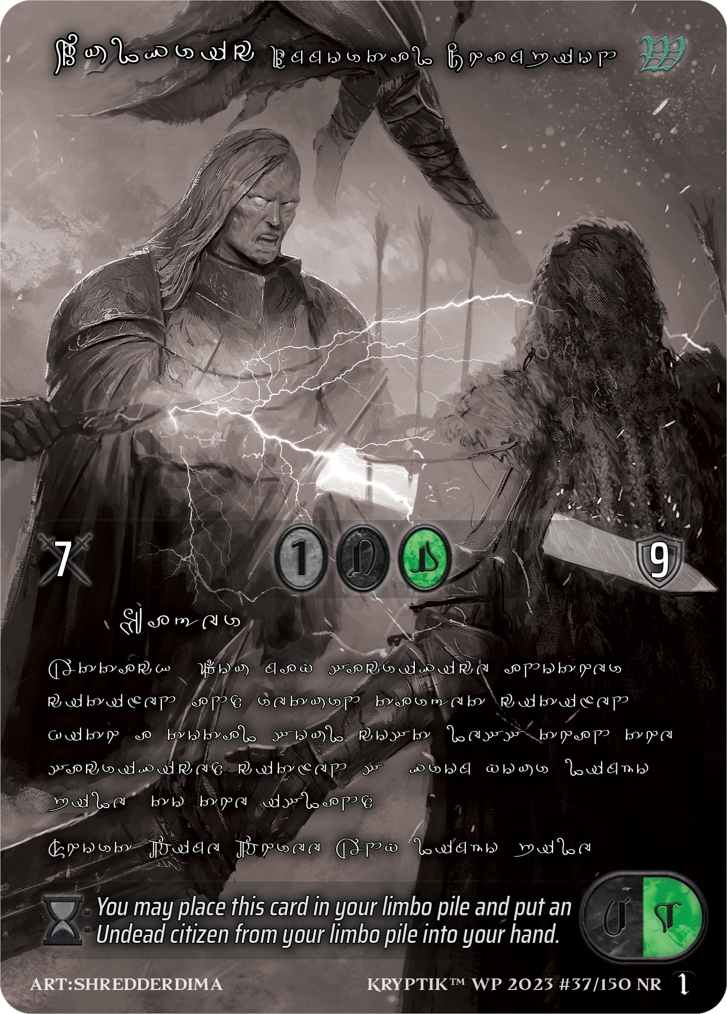 Wulfric, Immortal Champion (Silver Kryptik Language) - Wicked Prophecy ...