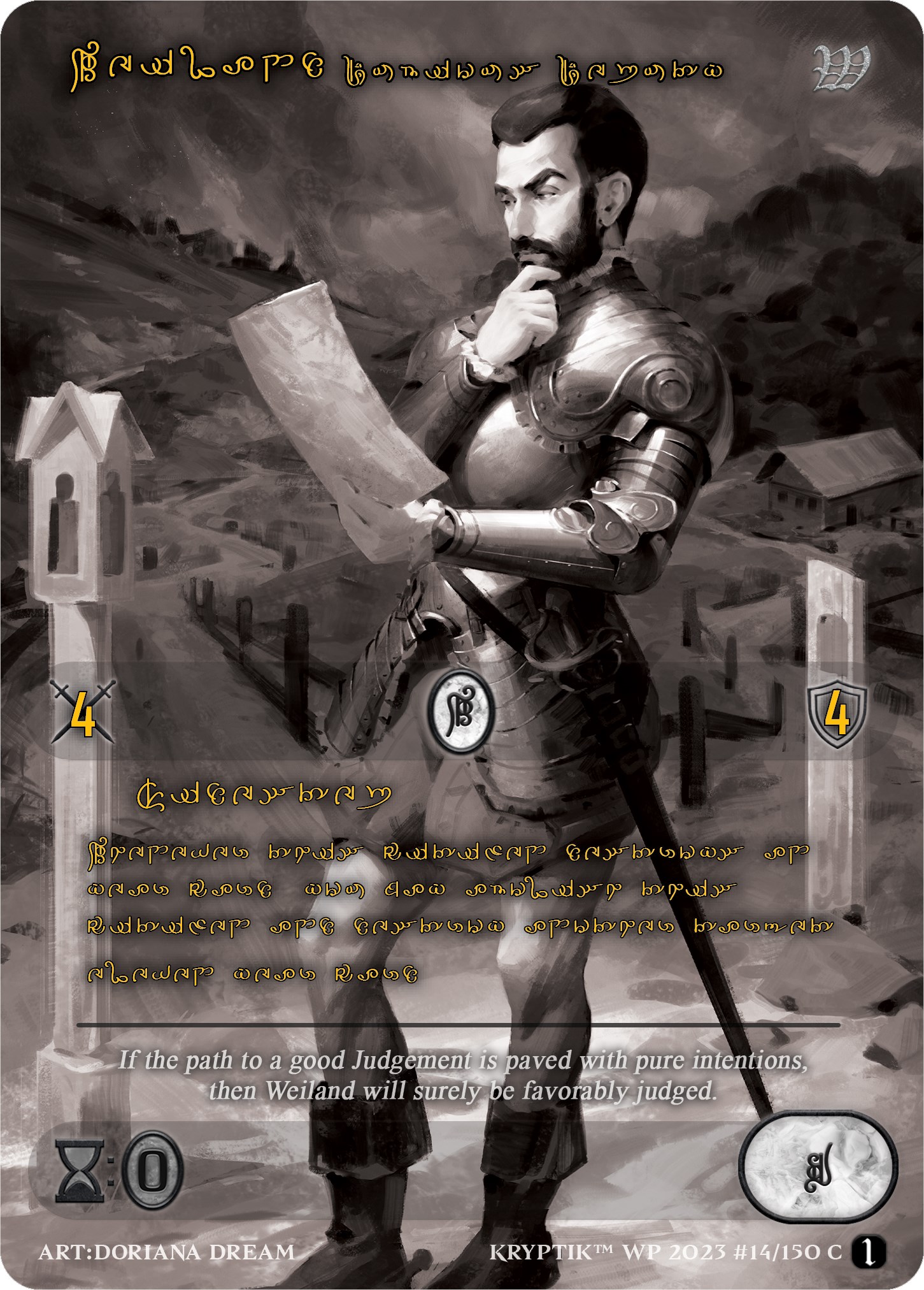 Weiland, Dubious Deputy (Gold Kryptik Language) - Wicked Prophecy [Wave ...