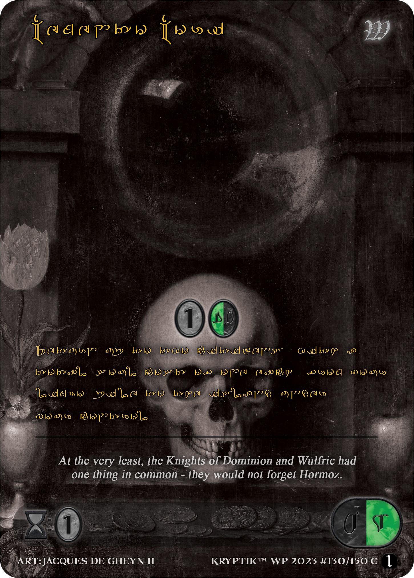 Memento Mori (Gold Kryptik Language) - Wicked Prophecy [Wave 1] (eBay ...