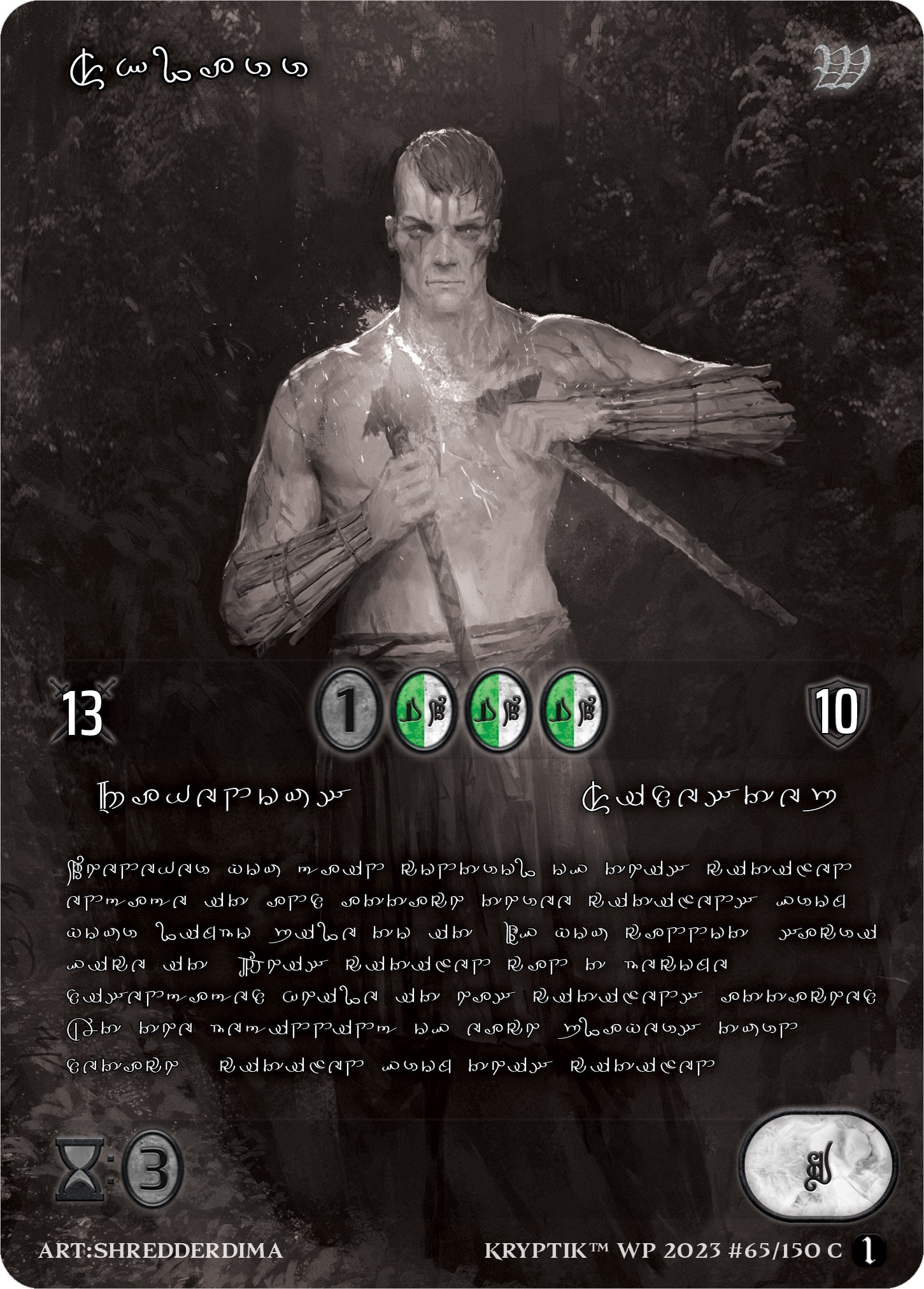 Sklarr (Silver Kryptik Language) - Wicked Prophecy [Wave 1] (eBay Gen Con Exclusive) - Kryptik TCG