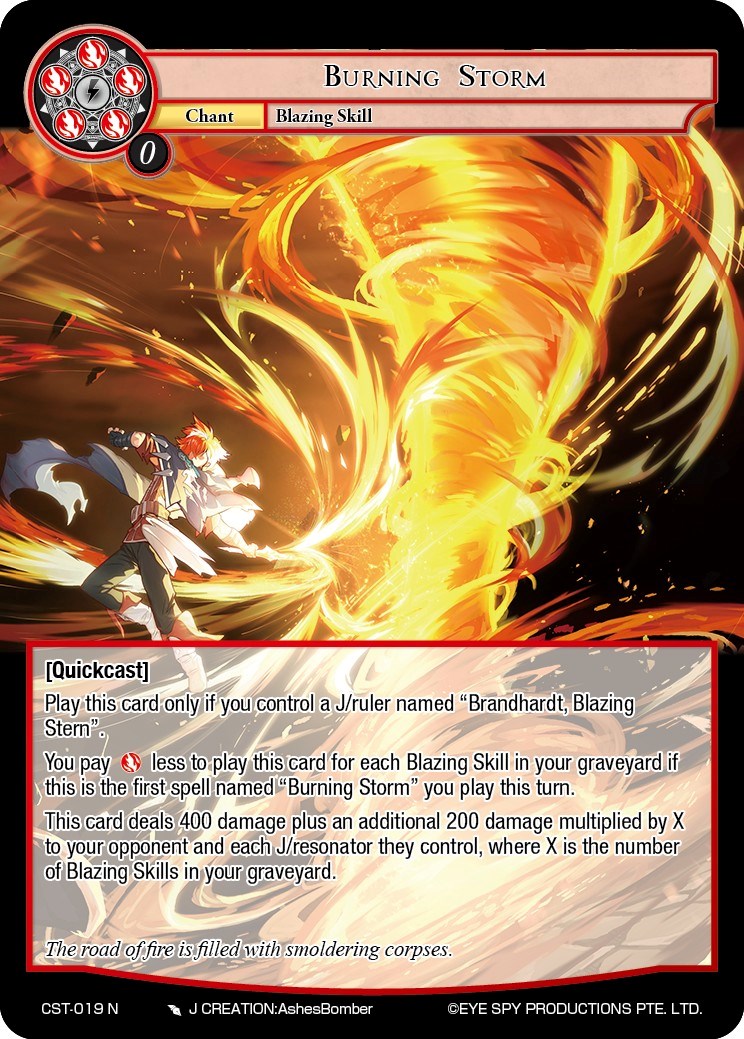 Burning Storm - Clash of the Star Trees - Force of Will