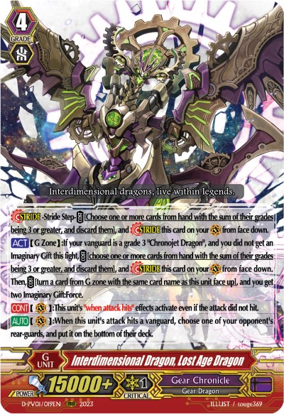 Interdimensional Dragon, Lost Age Dragon - D-PV01: History Collection ...