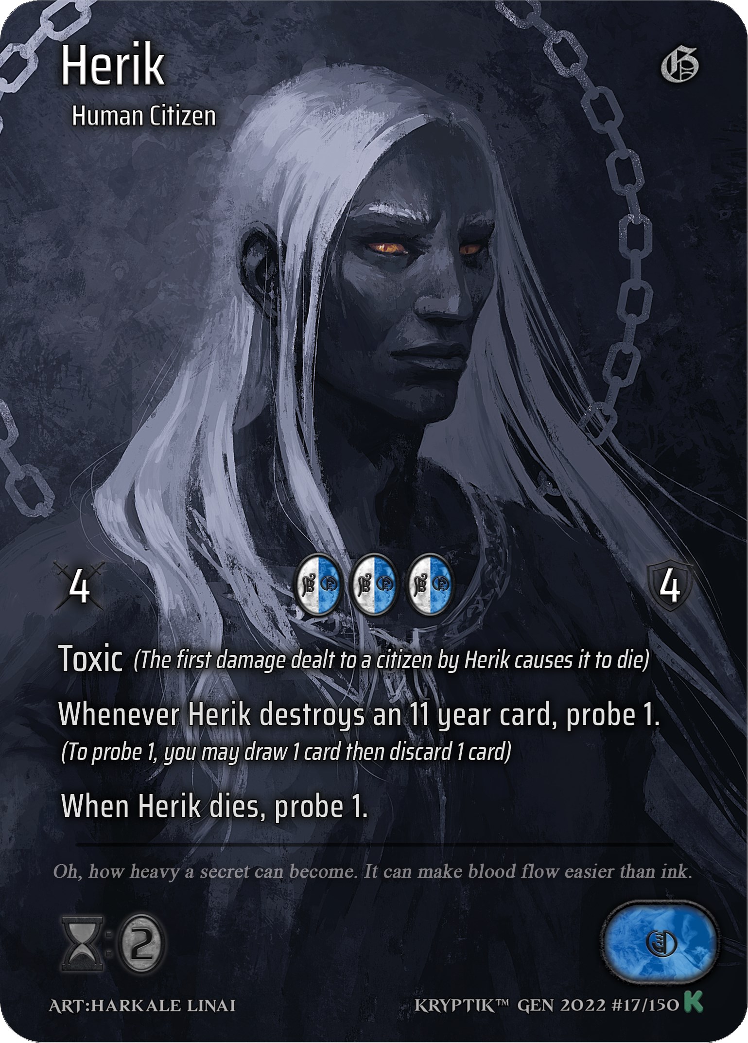 Herik (Full Art) - Genesis [Kickstarter] - Kryptik TCG