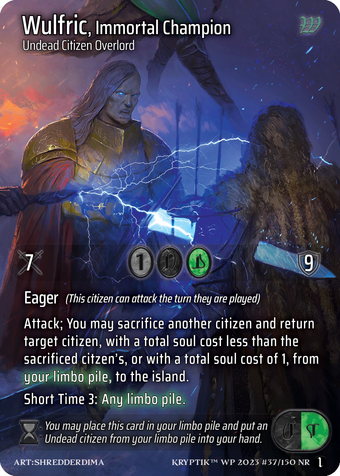 Wulfric, Immortal Champion (Cosmo Foil) - Wicked Prophecy [Wave 1 ...