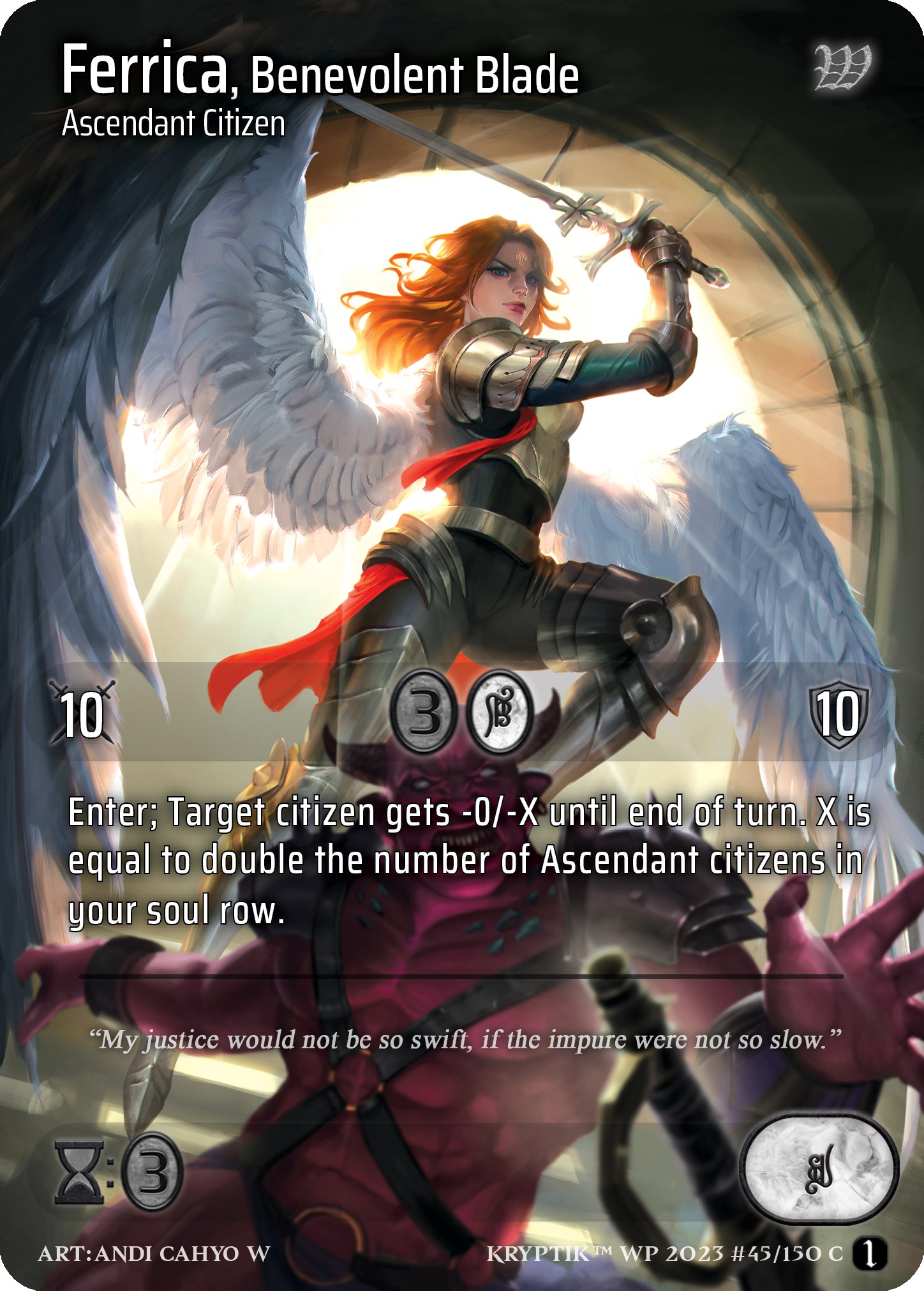 Ferrica, Benevolent Blade (Cosmo Foil) - Wicked Prophecy [Wave 1 ...