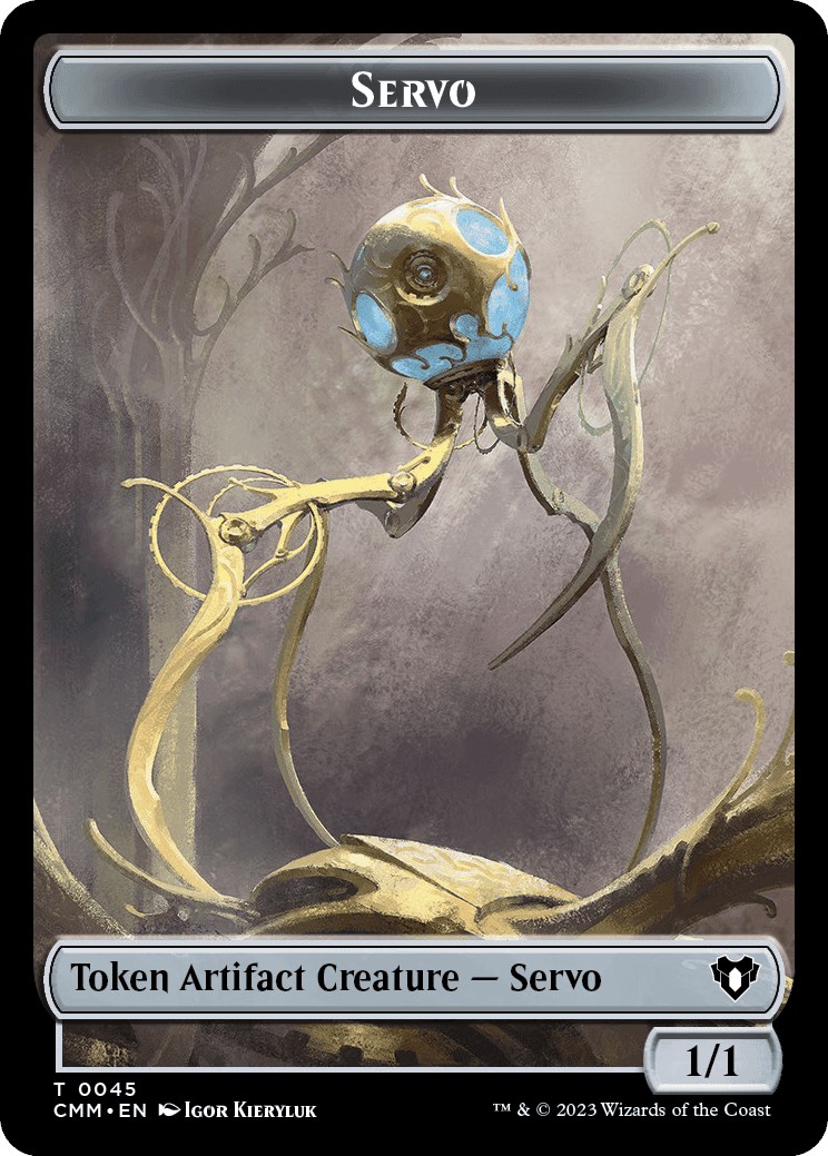 Servo // Elemental (0037) Double-Sided Token - Commander Masters - Magic: The Gathering