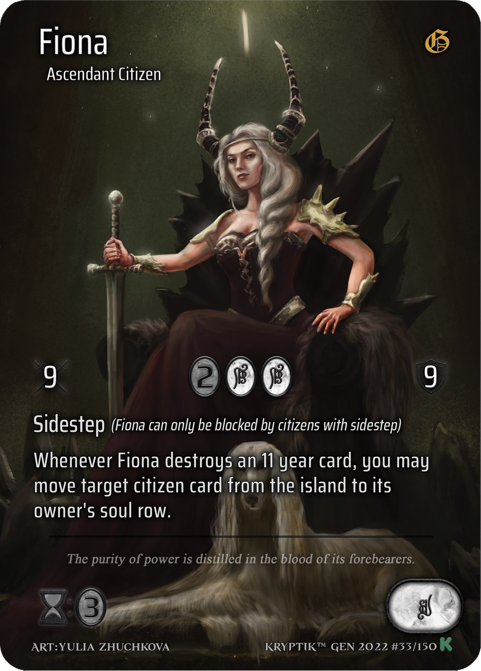 Fiona (Full Art) - Genesis [Kickstarter] - Kryptik TCG