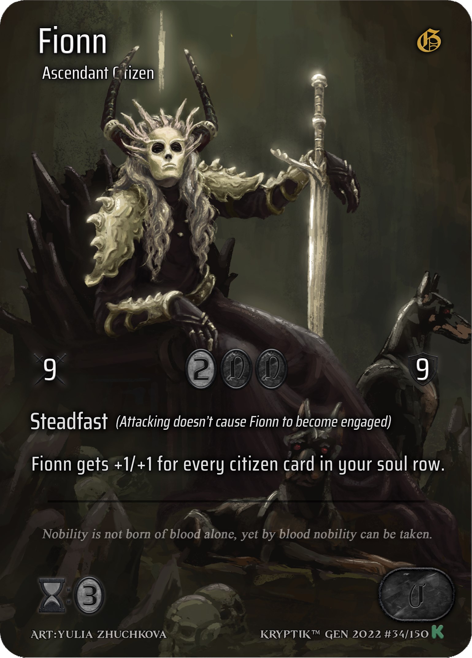 Fionn (Full Art) - Genesis [Kickstarter] - Kryptik TCG
