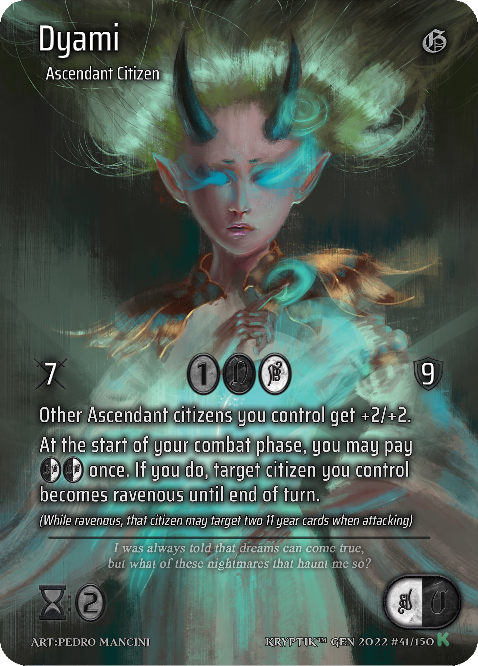 Dyami (Full Art) - Genesis [Kickstarter] - Kryptik TCG