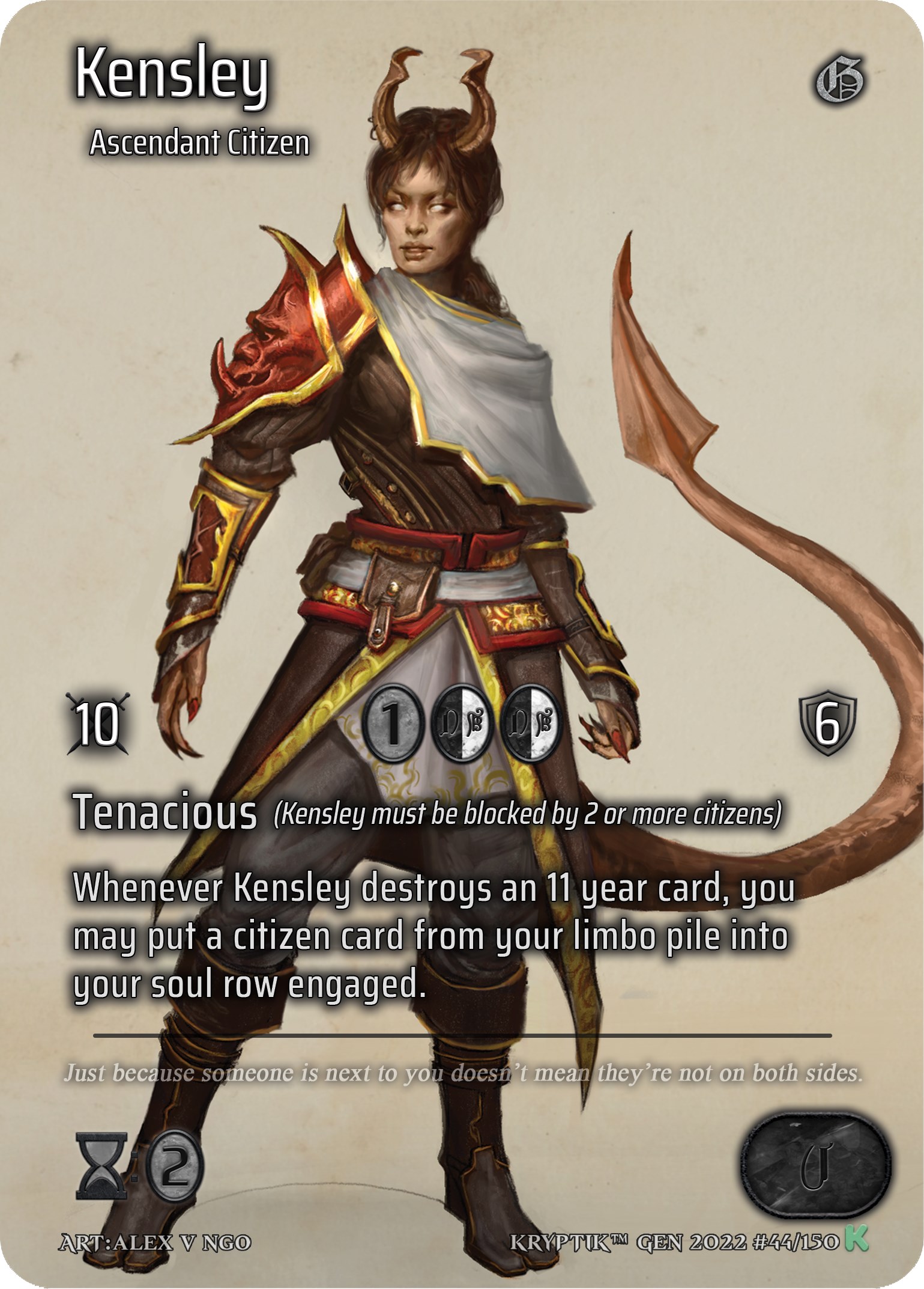 Kensley (Full Art) - Genesis [Kickstarter] - Kryptik TCG