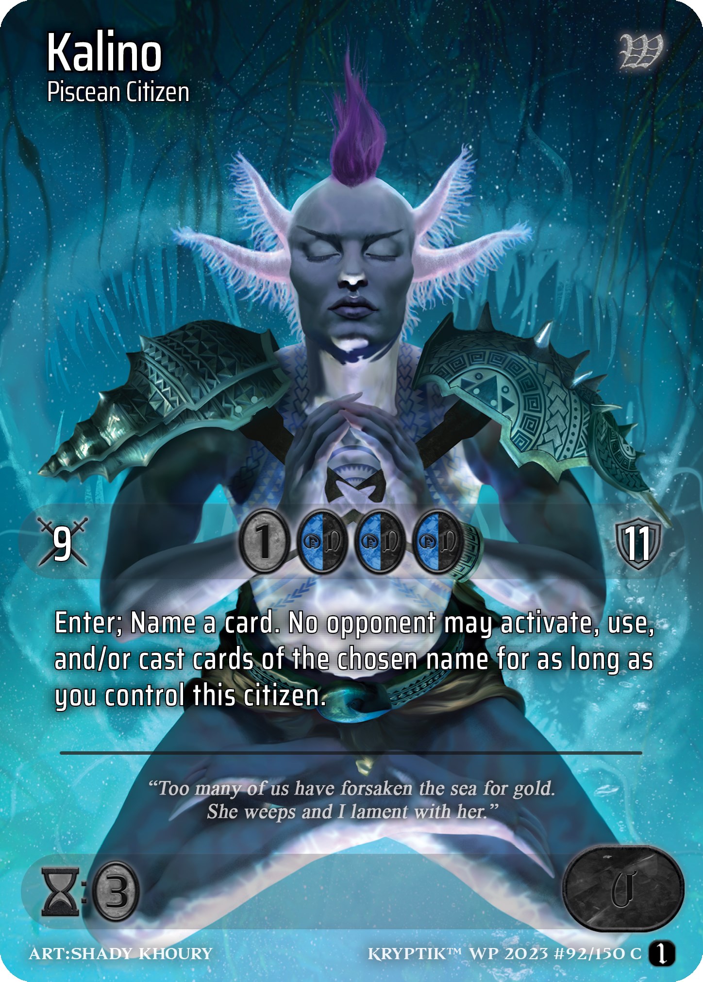 Kalino (Cosmo Foil) - Wicked Prophecy [Wave 1] - Kryptik TCG