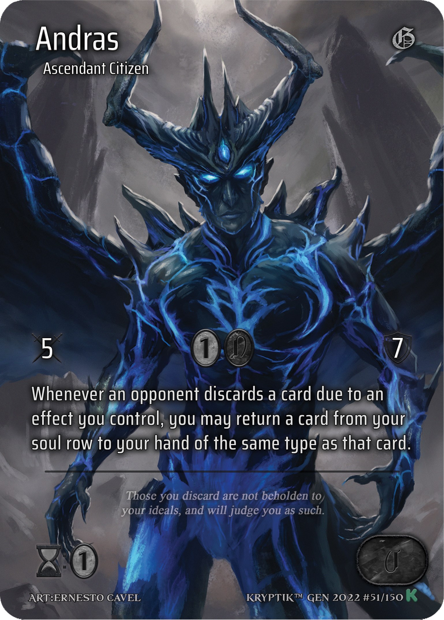 Andras (Full Art) - Genesis [Kickstarter] - Kryptik TCG