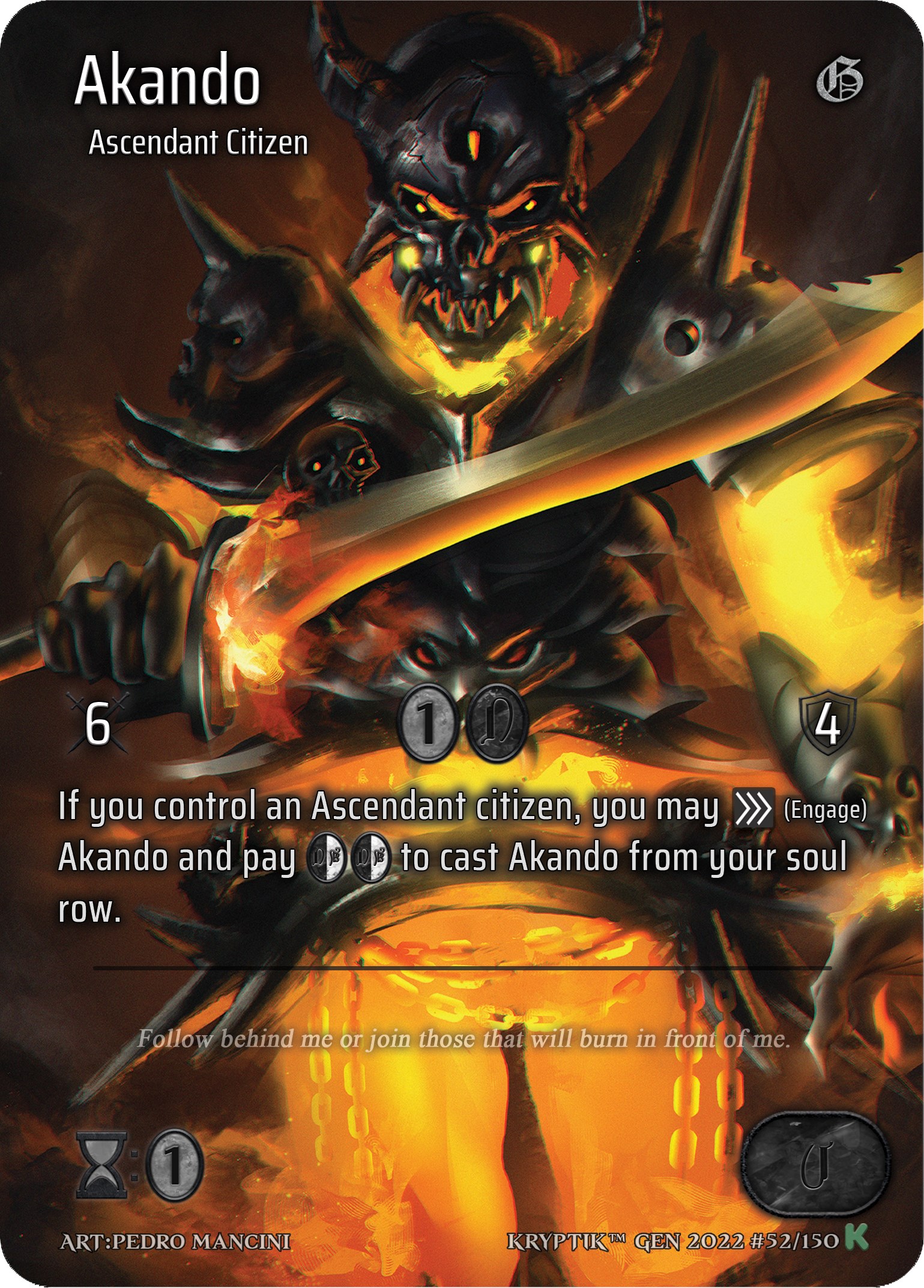 Akando (Full Art) - Genesis [Kickstarter] - Kryptik TCG