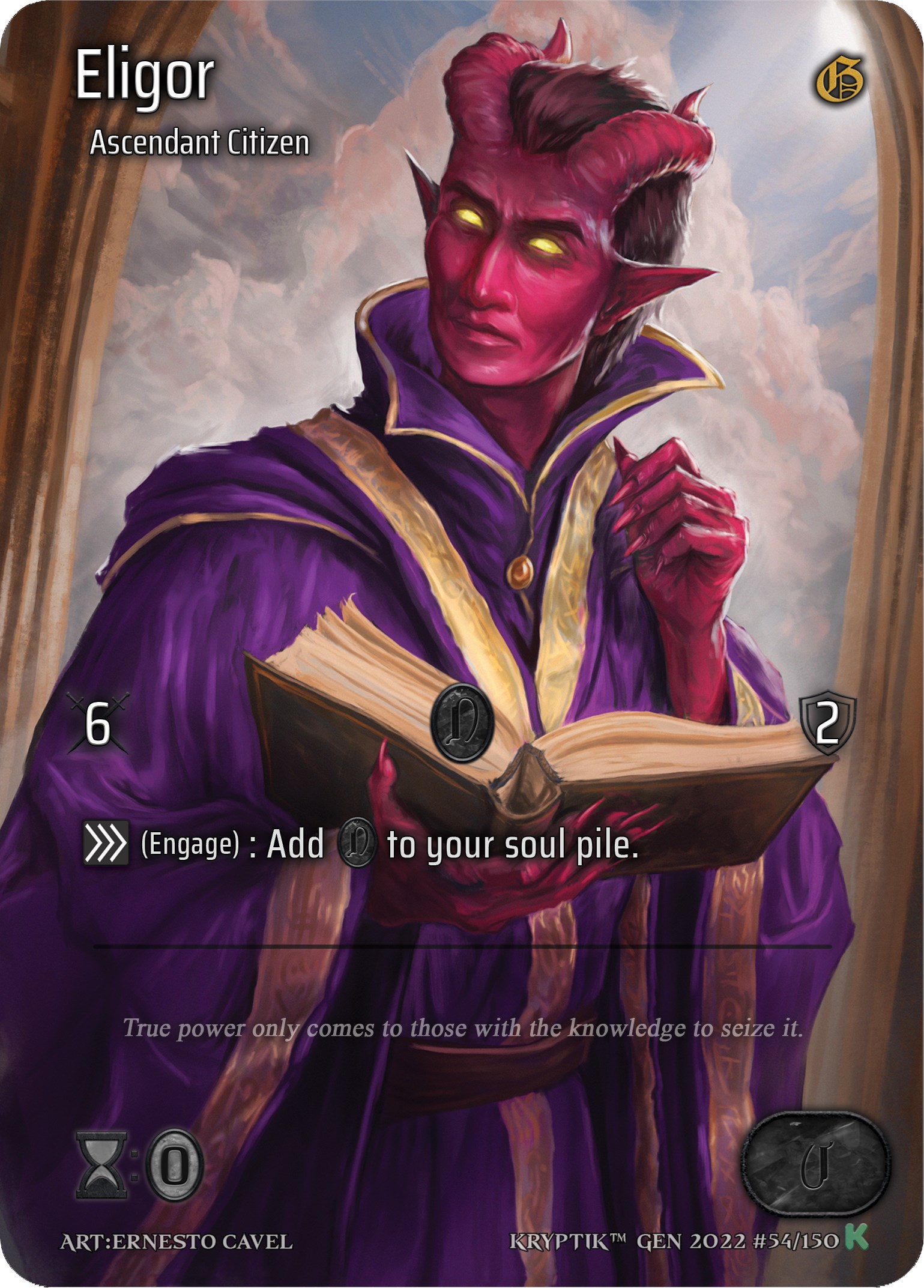 Eligor (Full Art) - Genesis [Kickstarter] - Kryptik TCG