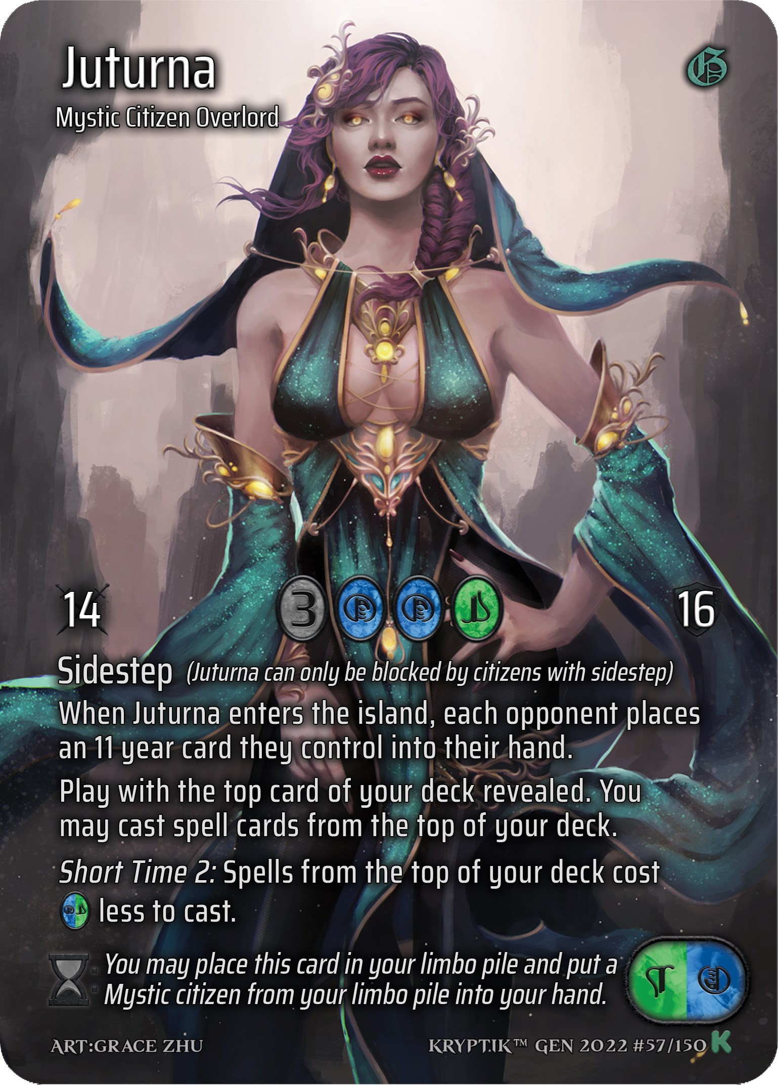 Juturna (Full Art) - Genesis [Kickstarter] - Kryptik TCG