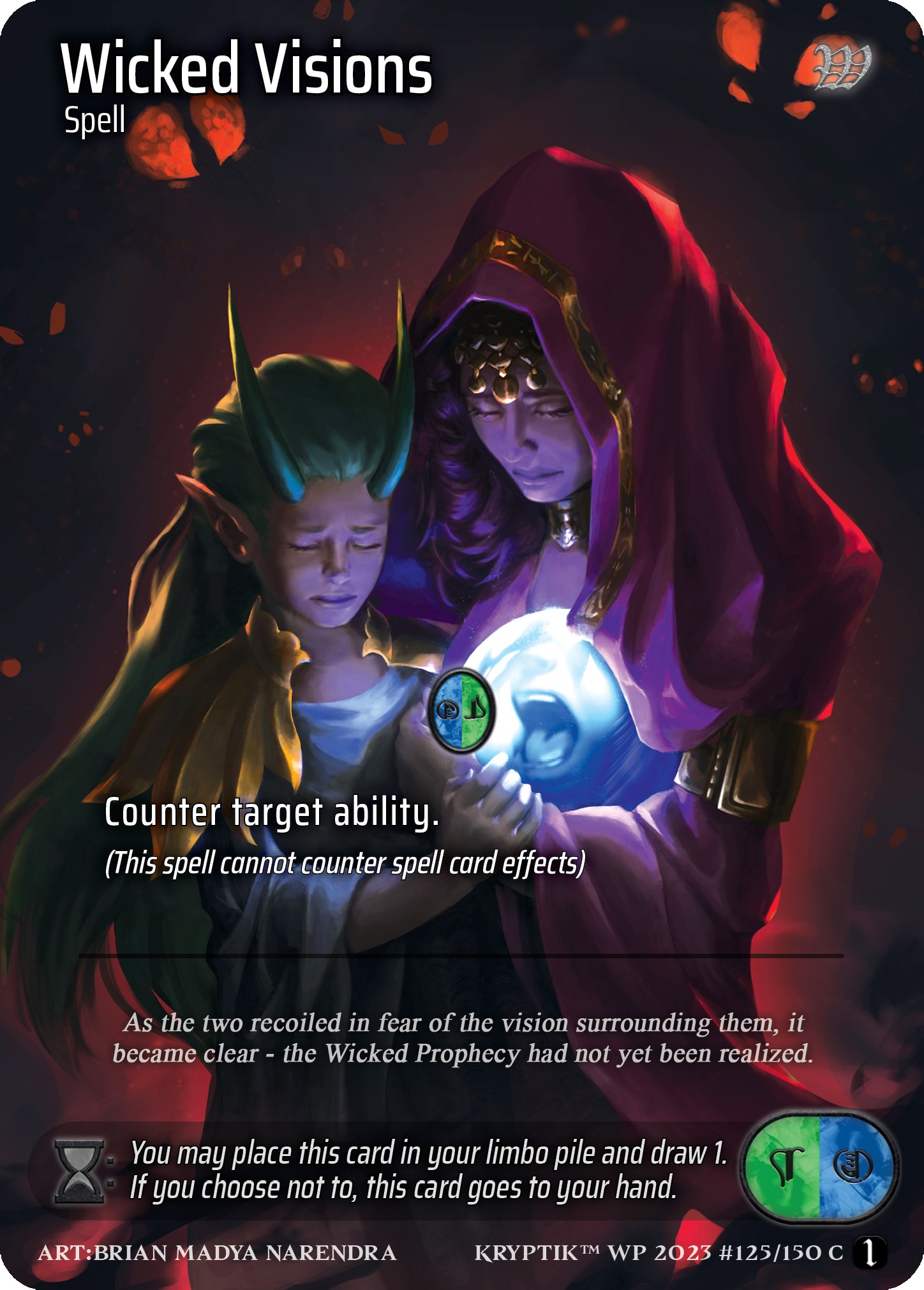 Wicked Visions (Cosmo Foil) - Wicked Prophecy [Wave 1] - Kryptik TCG