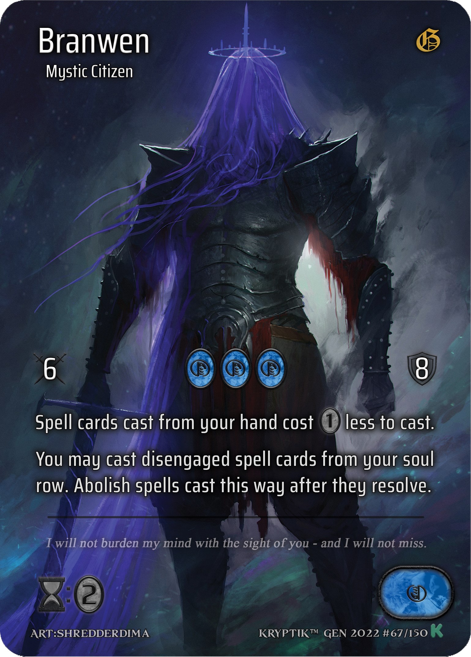 Branwen (Full Art) - Genesis [Kickstarter] - Kryptik TCG