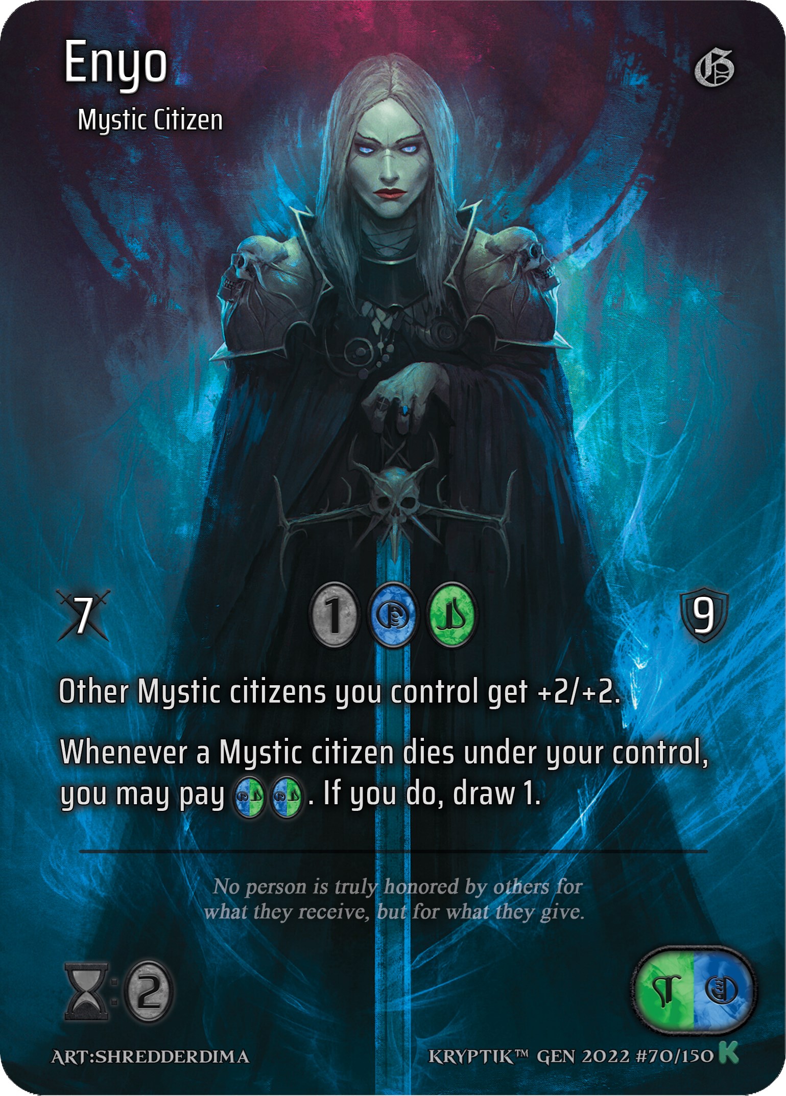 Enyo (Full Art) - Genesis [Kickstarter] - Kryptik TCG