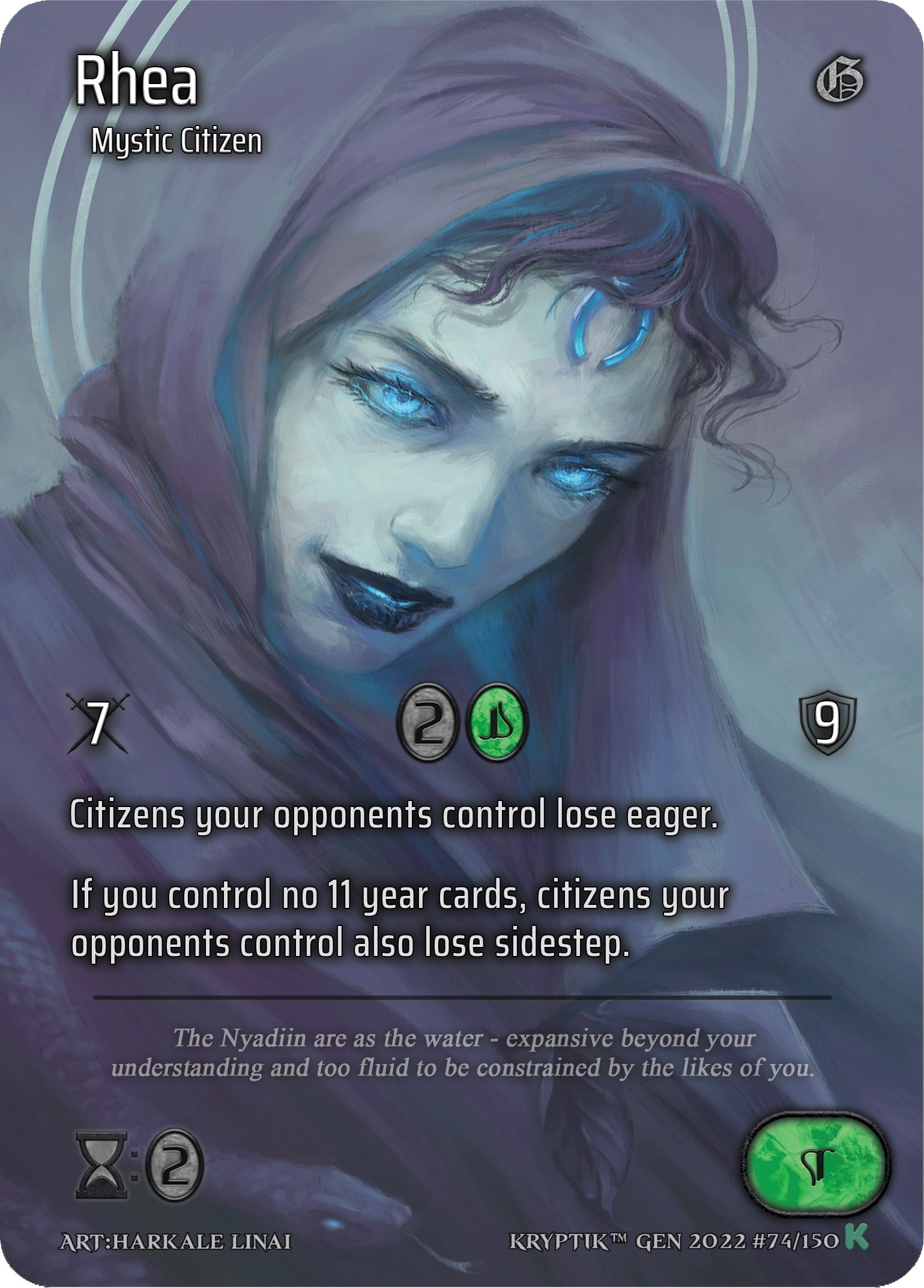 Rhea (Full Art) - Genesis [Kickstarter] - Kryptik TCG