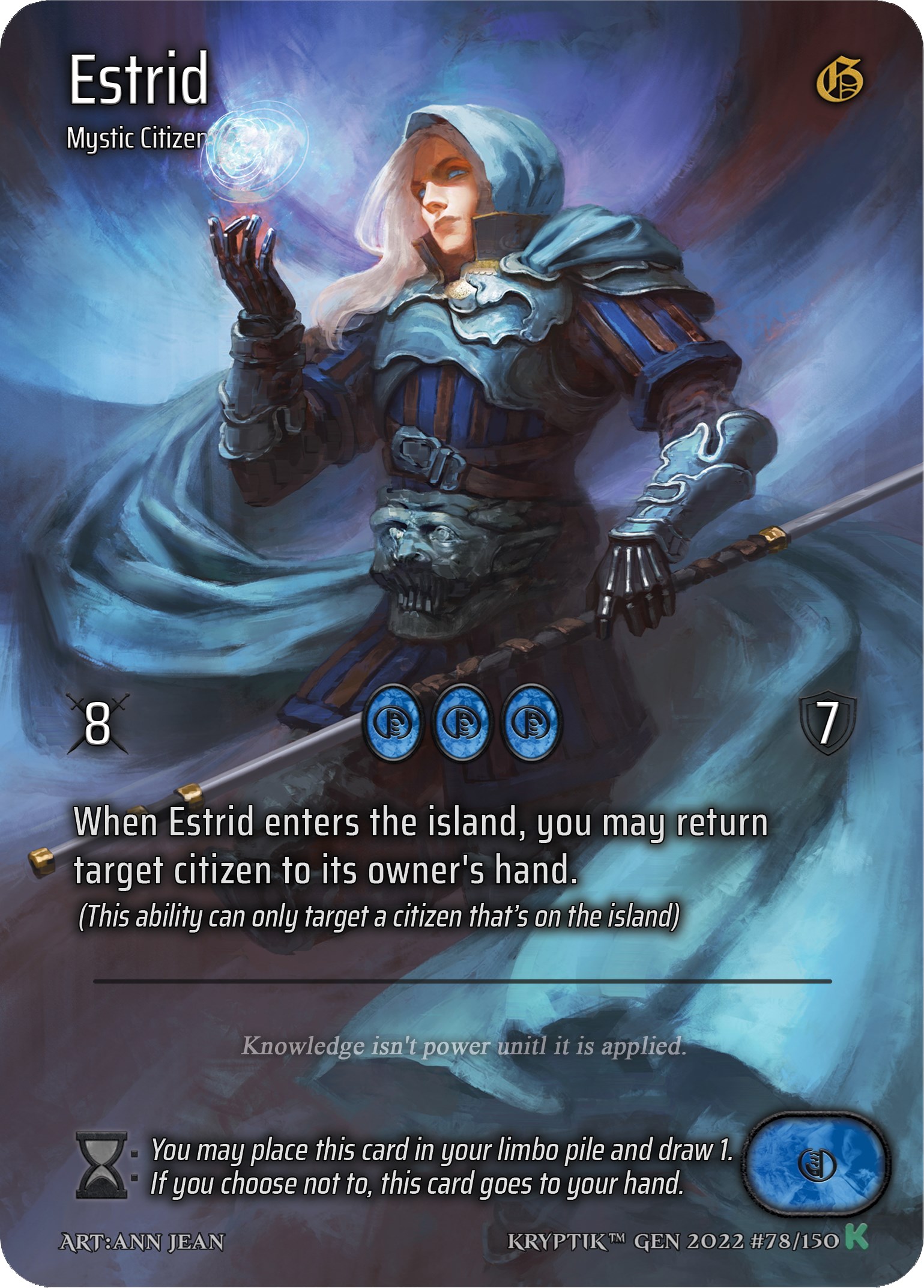 Estrid (Full Art) - Genesis [Kickstarter] - Kryptik TCG