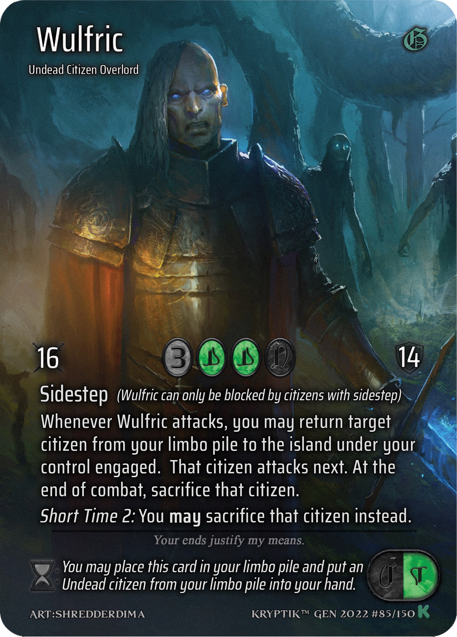Wulfric (Full Art) - Genesis [Kickstarter] - Kryptik TCG