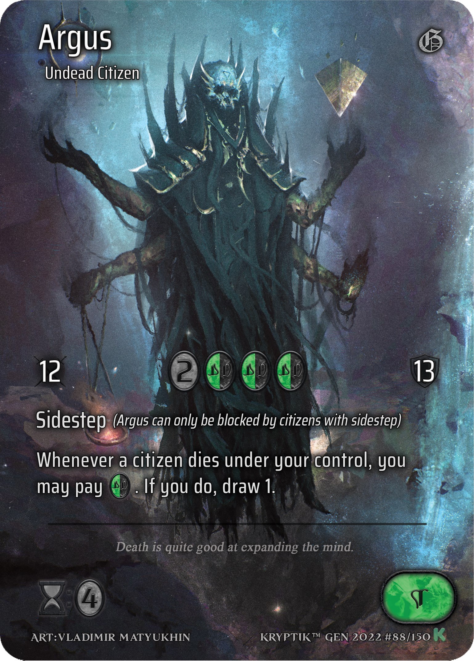 Argus (Full Art) - Genesis [Kickstarter] - Kryptik TCG