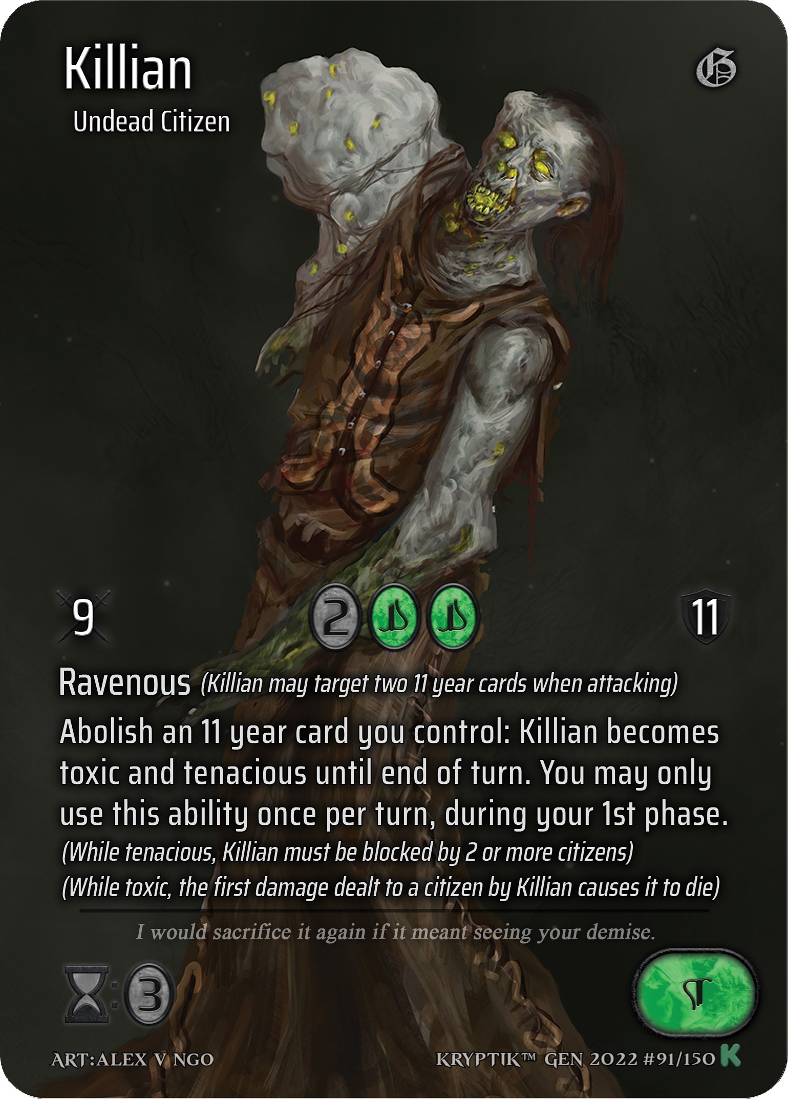 Killian (Full Art) - Genesis [Kickstarter] - Kryptik TCG