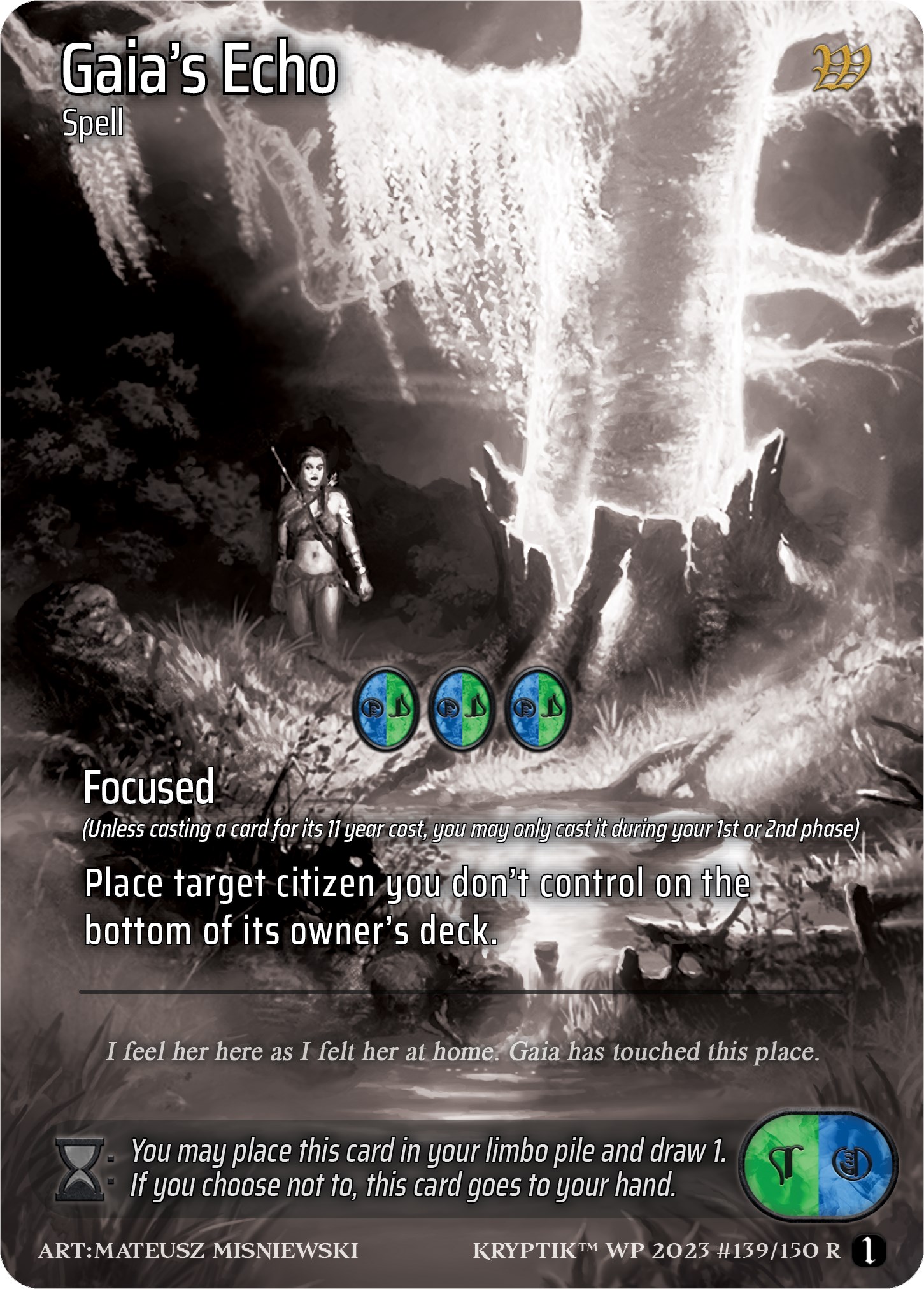 Gaia's Echo (Cosmo Foil) - Wicked Prophecy [Wave 1] (eBay Gen Con ...