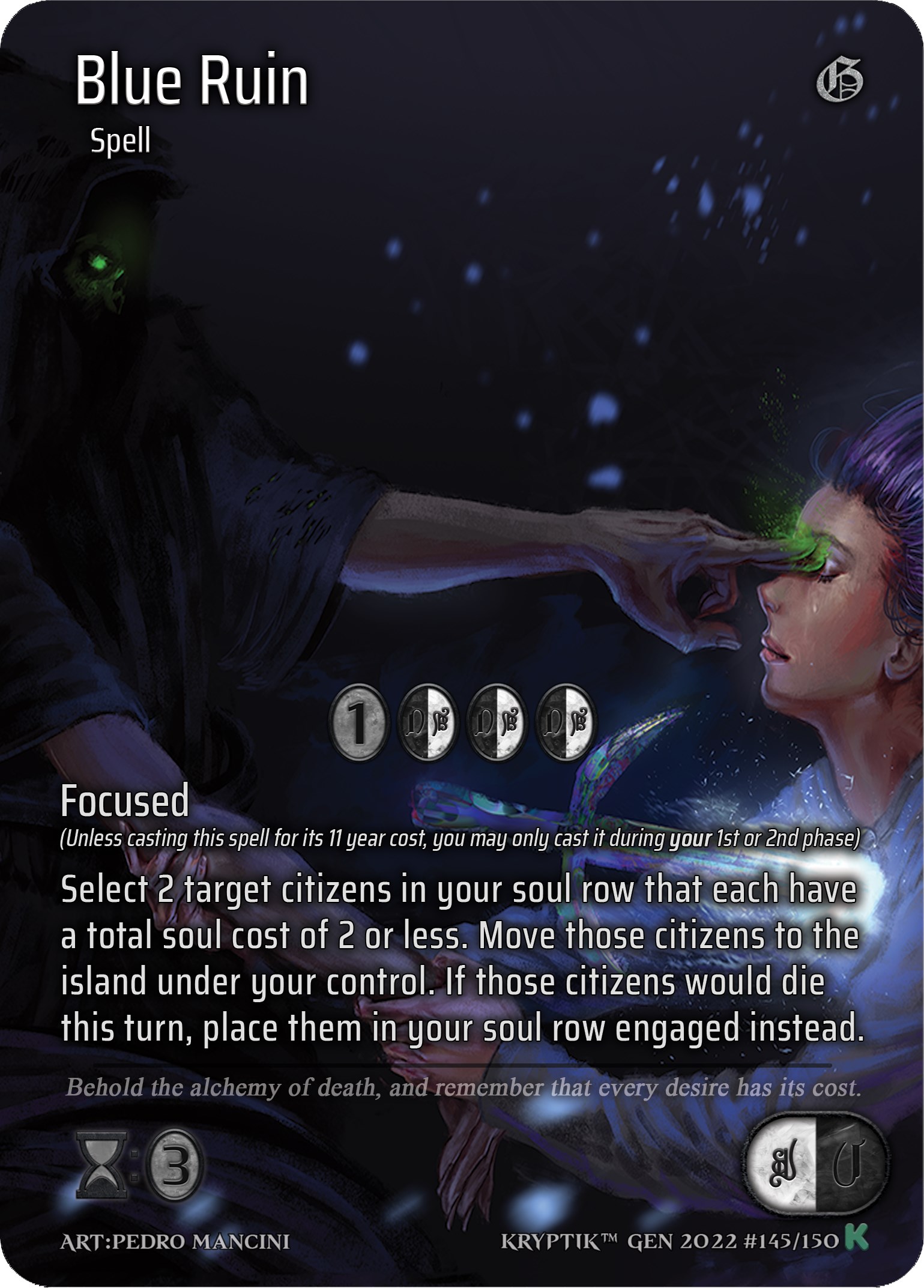 Blue Ruin (Full Art) - Genesis [Kickstarter] - Kryptik TCG