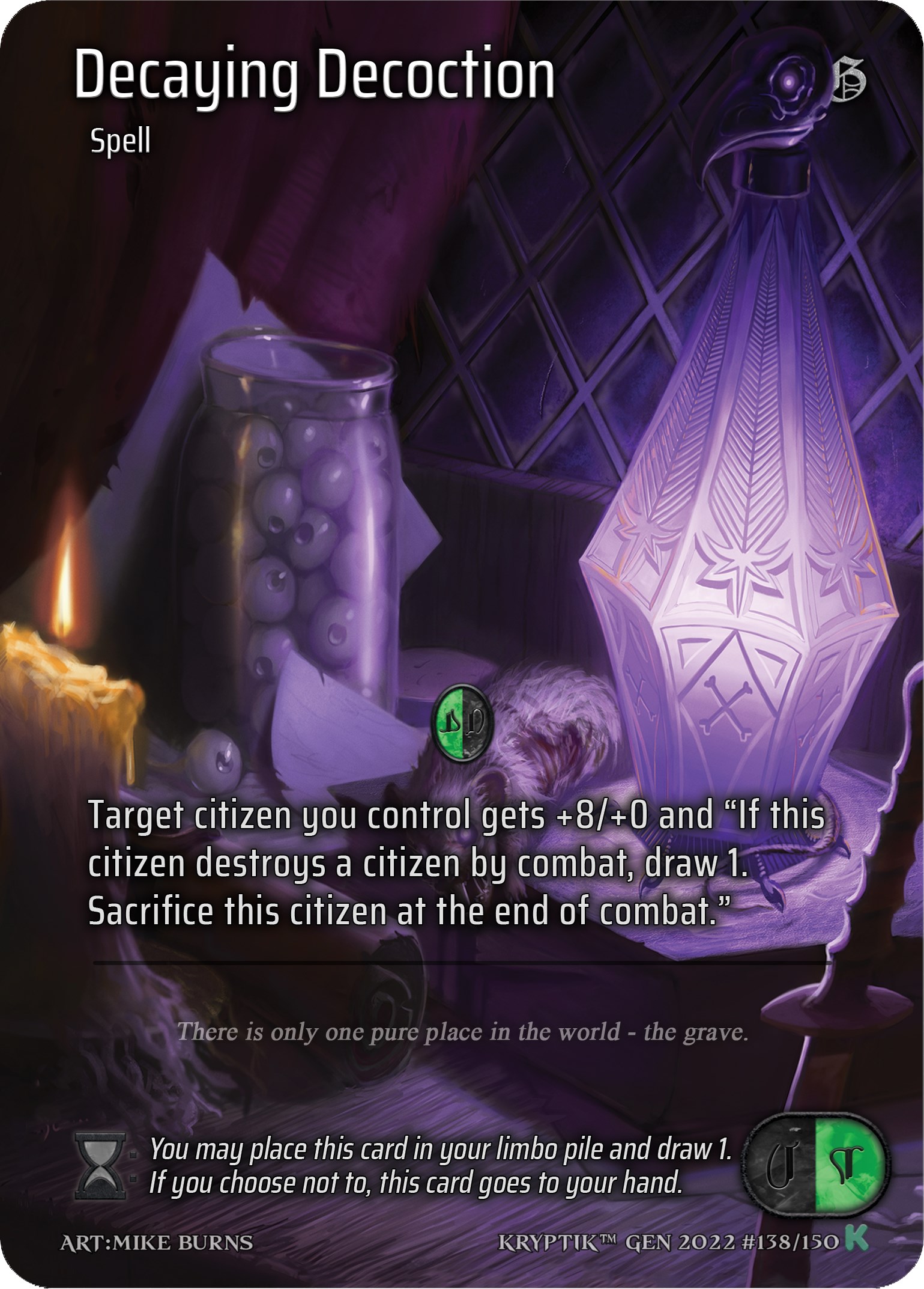 Decaying Decoction (Full Art) - Genesis [Kickstarter] - Kryptik TCG