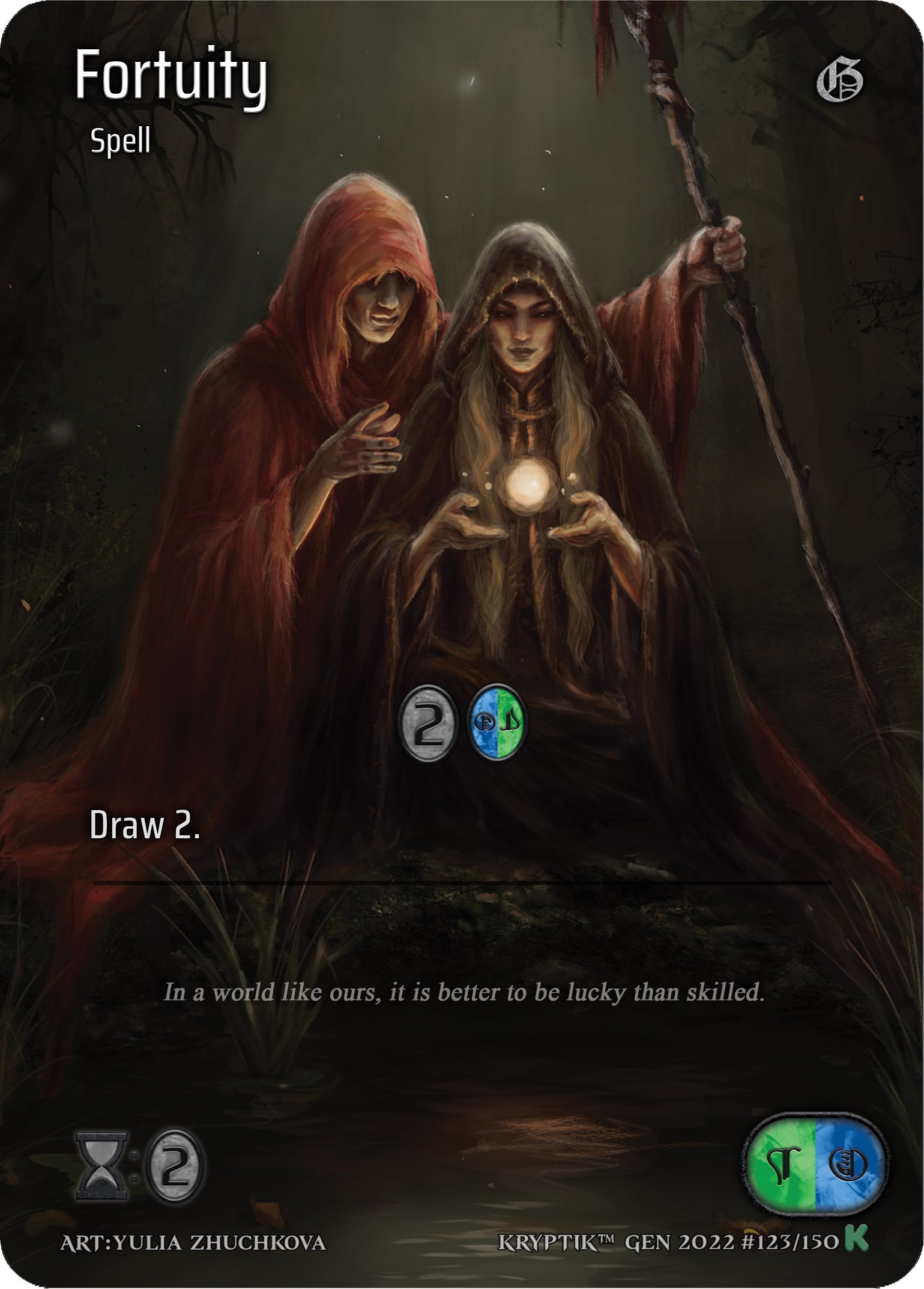 Fortuity (Full Art) - Genesis [Kickstarter] - Kryptik TCG