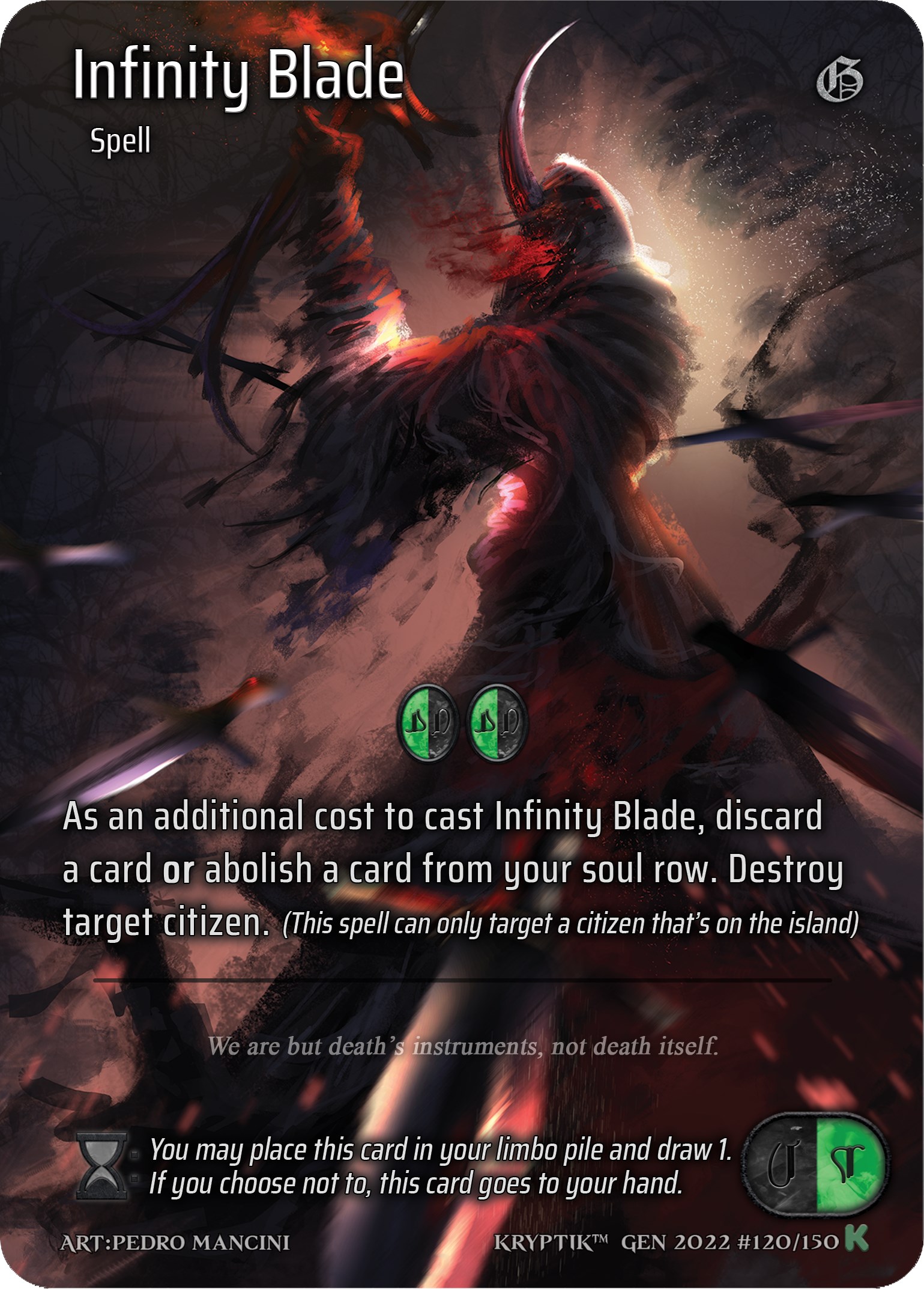 Infinity Blade (Full Art) - Genesis [Kickstarter] - Kryptik TCG