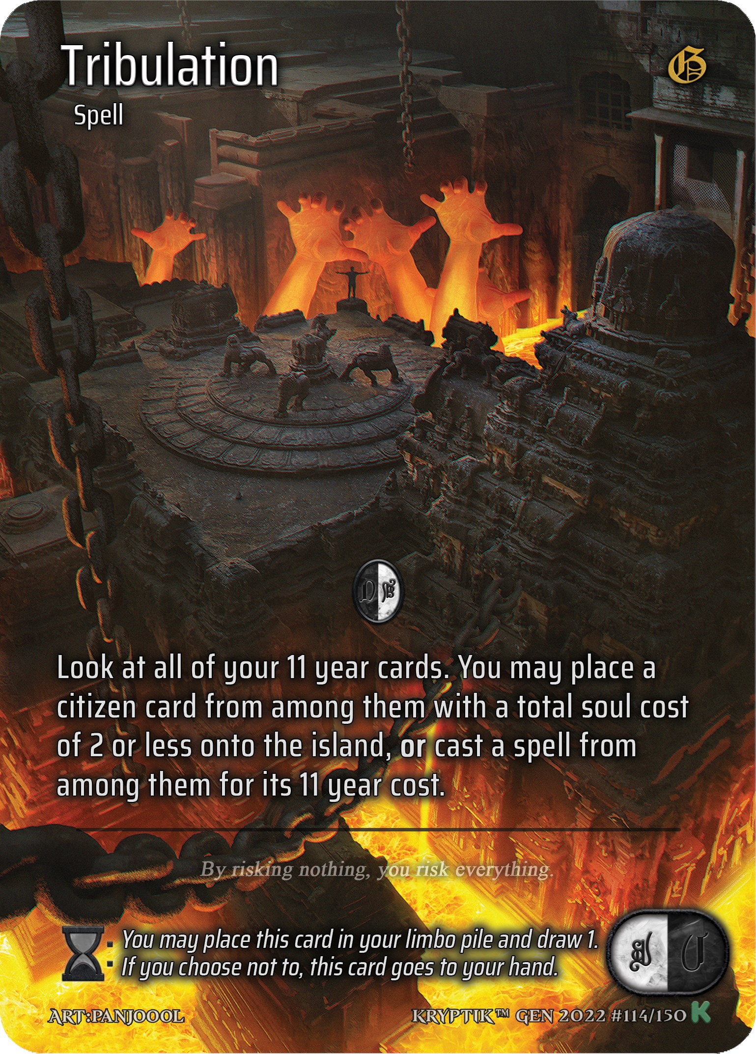 Tribulation (Full Art) - Genesis [Kickstarter] - Kryptik TCG