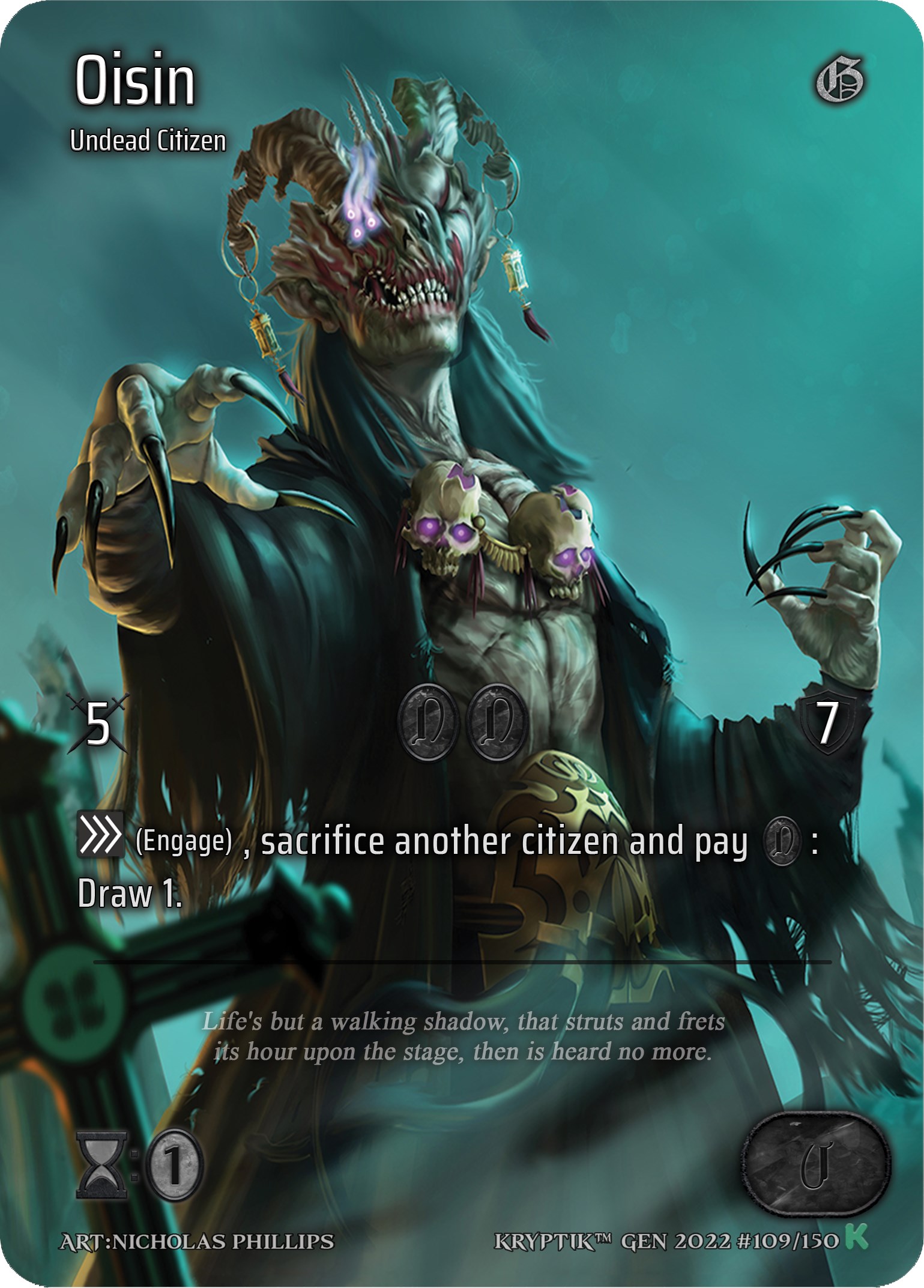 Oisin (Full Art) - Genesis [Kickstarter] - Kryptik TCG