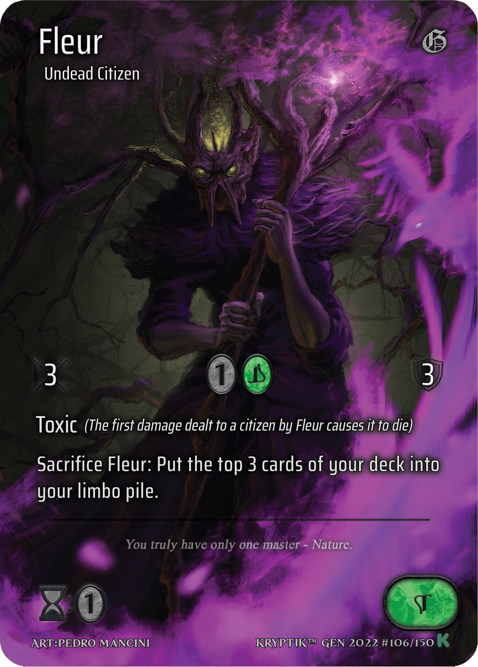 Fleur (Full Art) - Genesis [Kickstarter] - Kryptik TCG
