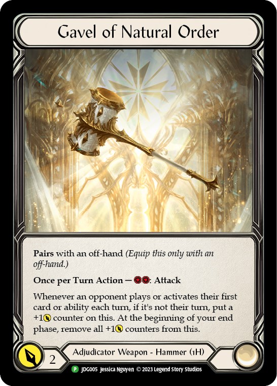 Gavel of Natural Order - Flesh and Blood: Promo Cards - Flesh and Blood TCG