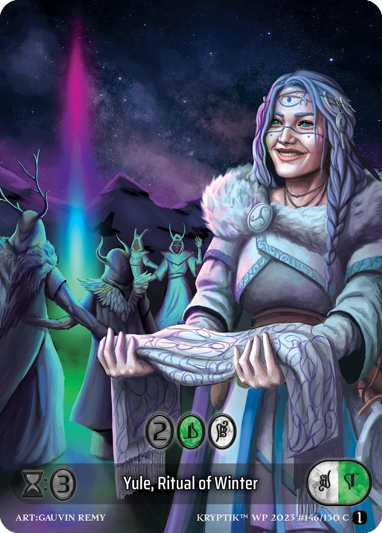 Yule, Ritual of Winter (Box Topper) (Glass Foil) - Wicked Prophecy ...