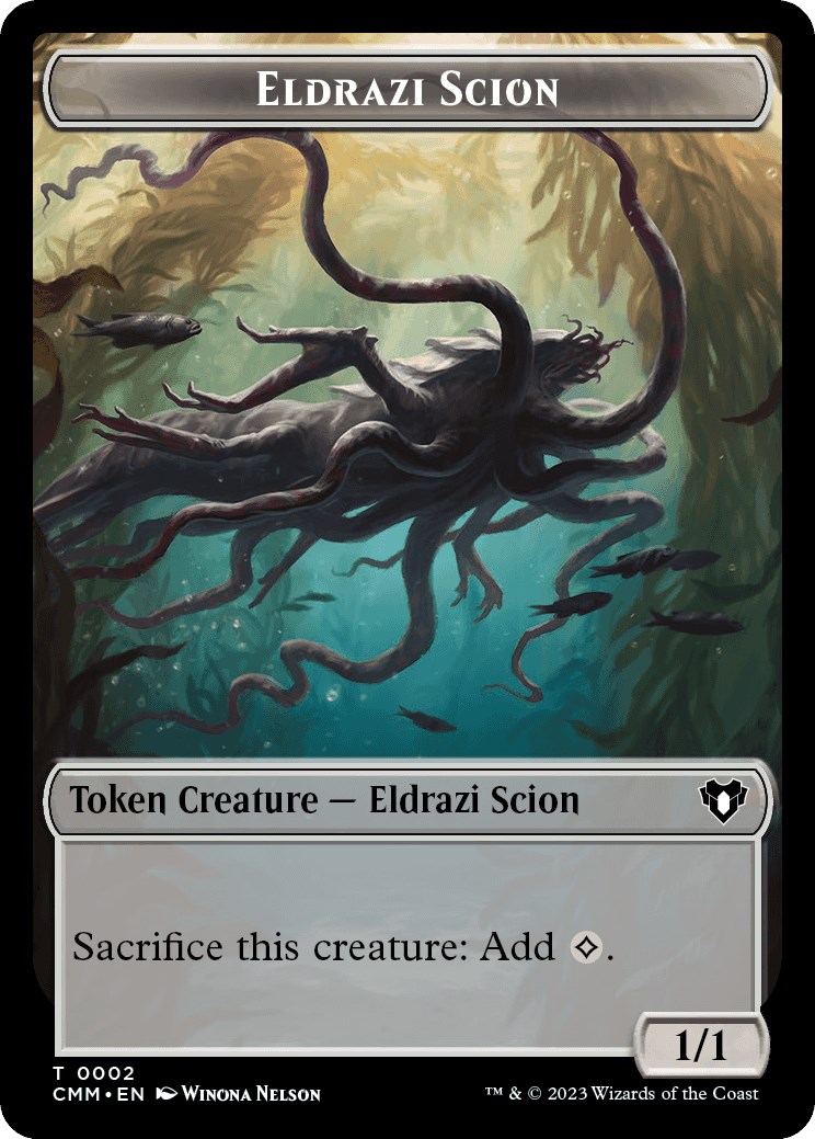 Eldrazi Scion // Spider Double-Sided Token - Commander Masters - Magic ...