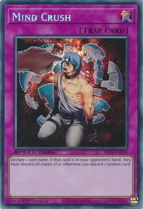 Mind Crush (Secret Rare) - Speed Duel: Streets of Battle City - YuGiOh
