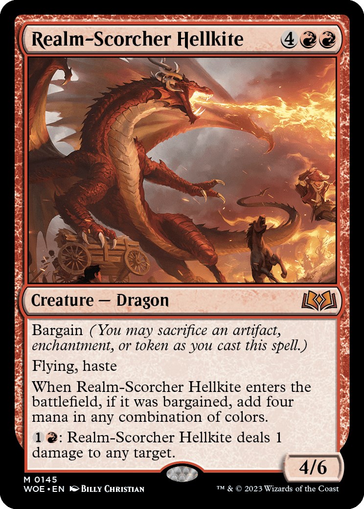 Realm-Scorcher Hellkite - Wilds of Eldraine - Magic: The Gathering