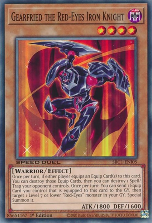 Gearfried the Red-Eyes Iron Knight - Speed Duel: Streets of Battle City - YuGiOh